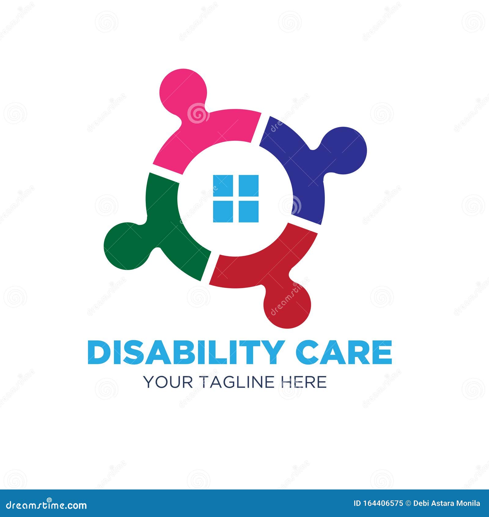 Disability Home Care Logo Designs Stock Vector - Illustration of ...