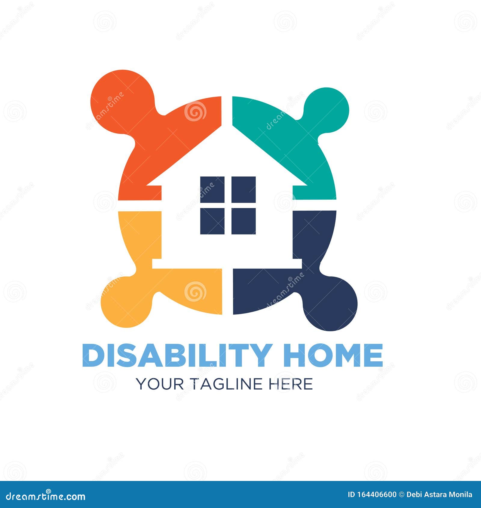 Disability Home Care Logo Designs Stock Vector - Illustration of logo ...