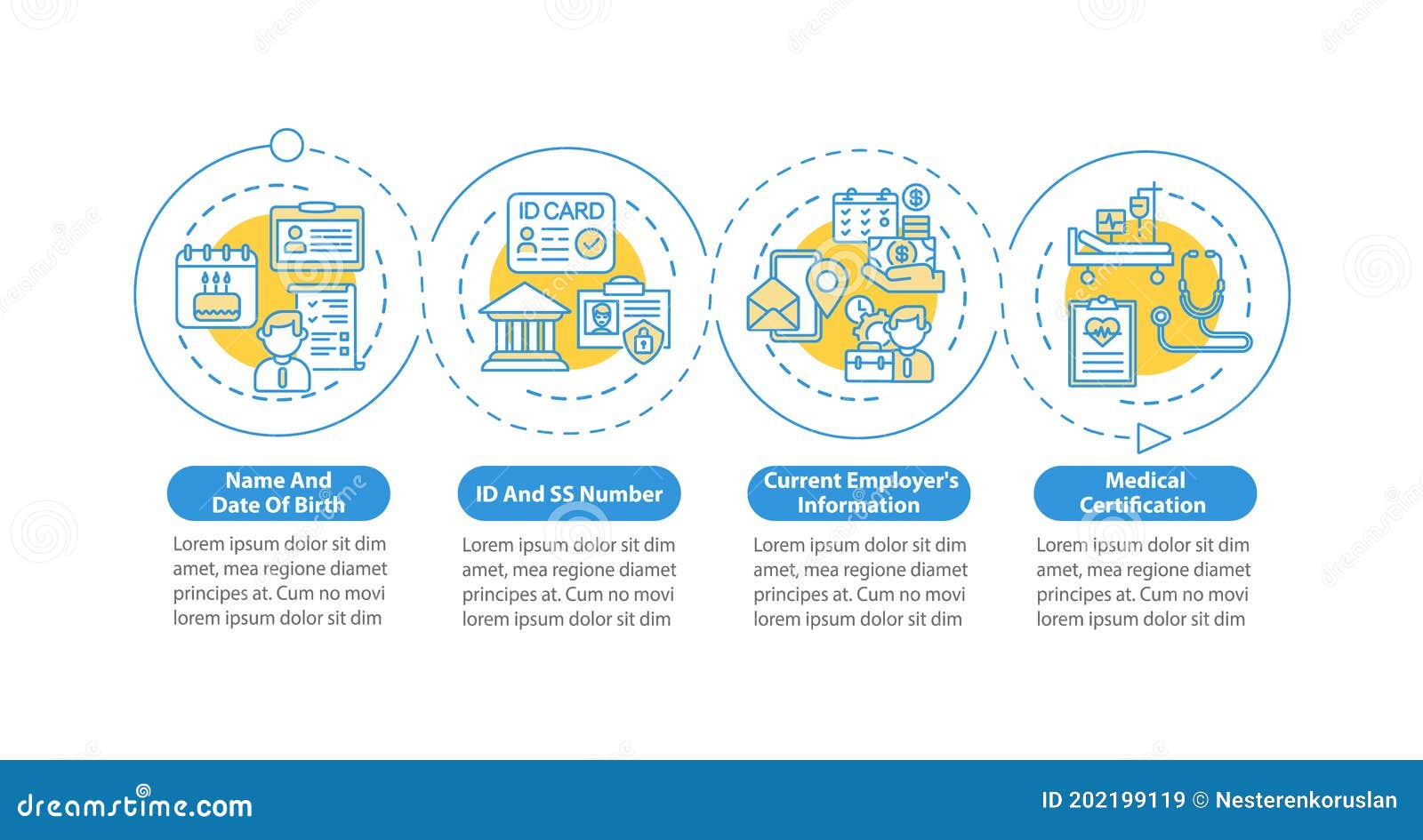 Disability Insurance Claim Information Vector Infographic Template ...