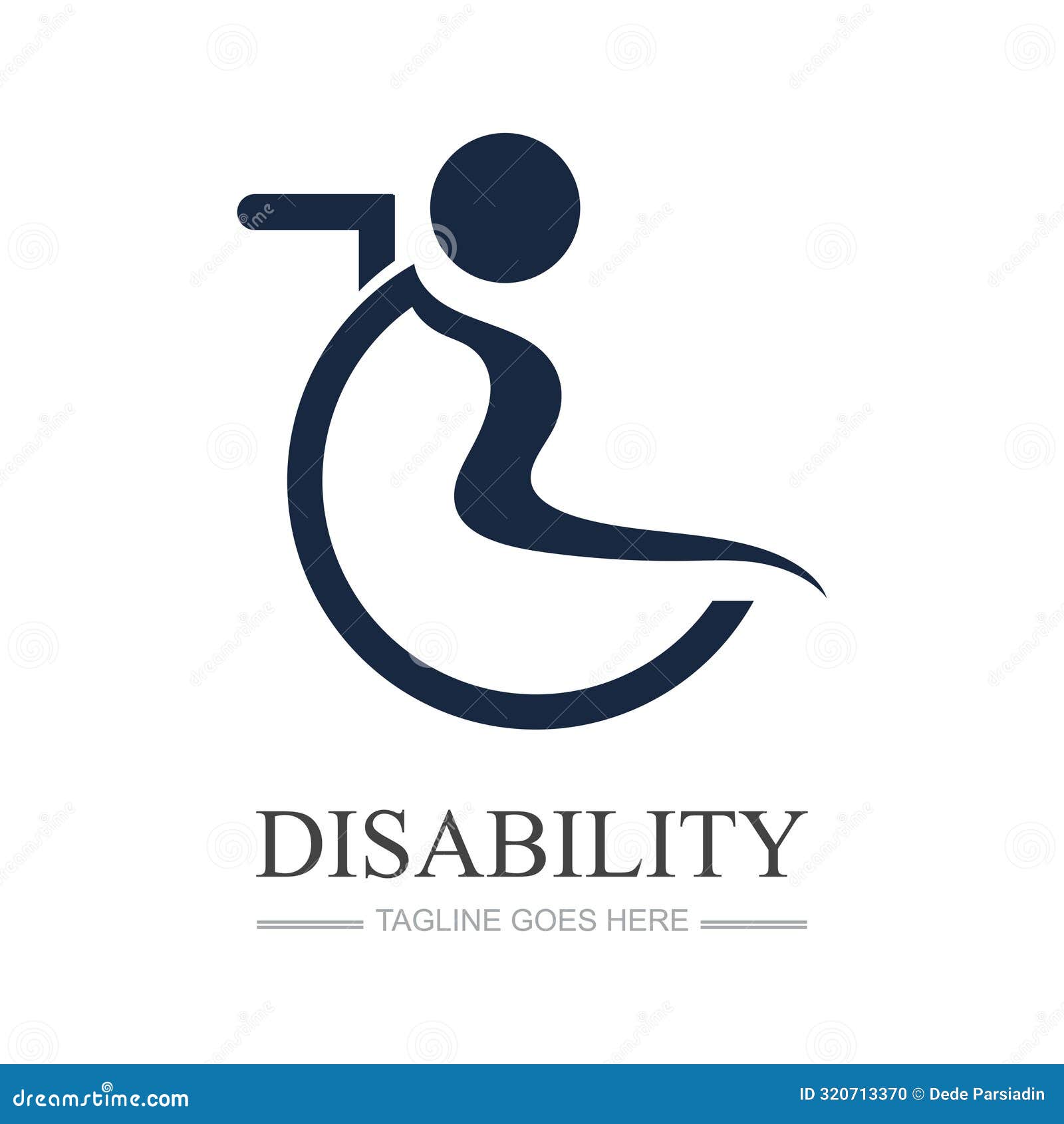 Disability Logo Vector Illustration Design Template Stock Vector ...