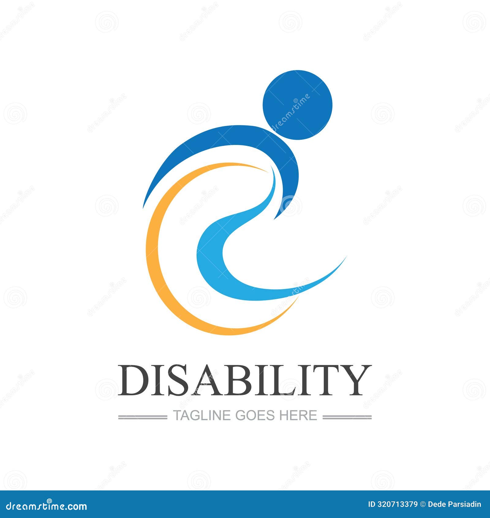 Disability Logo Vector Illustration Design Template Stock Vector ...