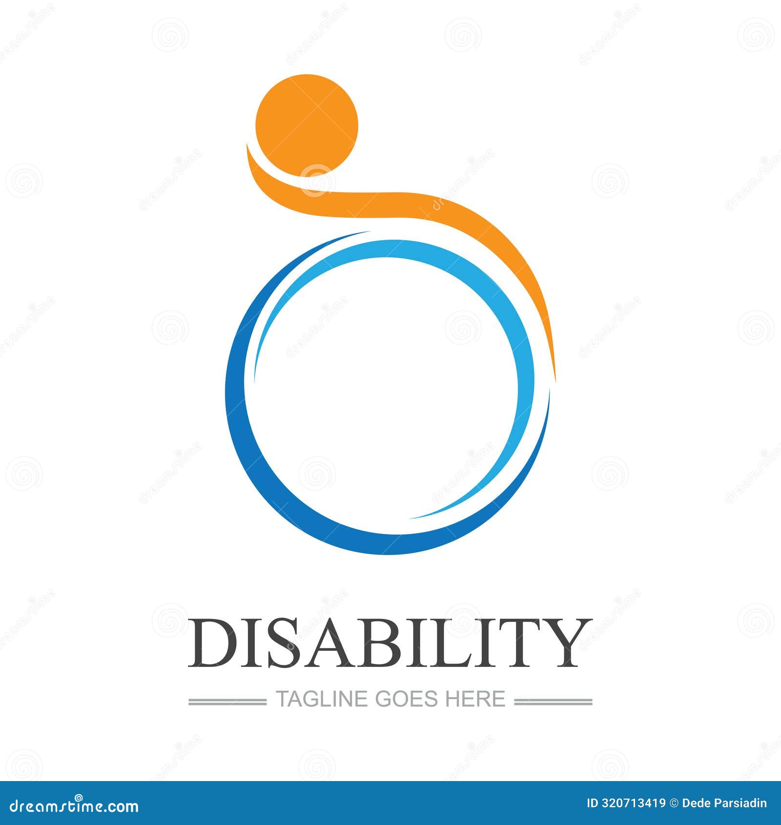 Disability Logo Vector Illustration Design Template Stock Vector ...