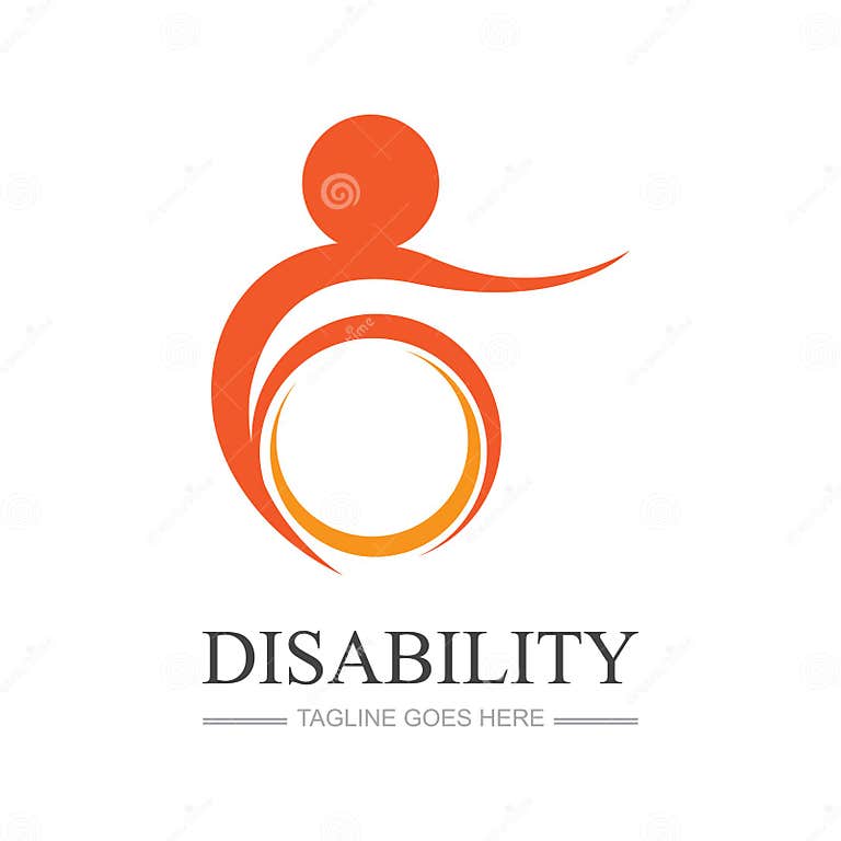 Disability Logo Vector Illustration Design Template Stock Vector ...