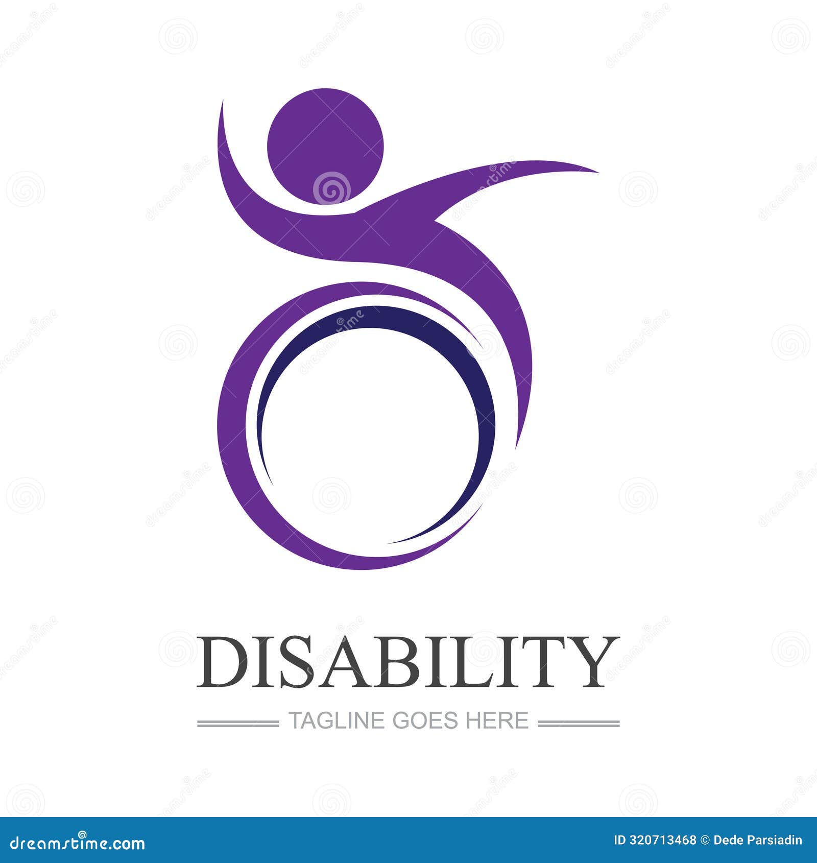 Disability Logo Vector Illustration Design Template Stock Vector ...