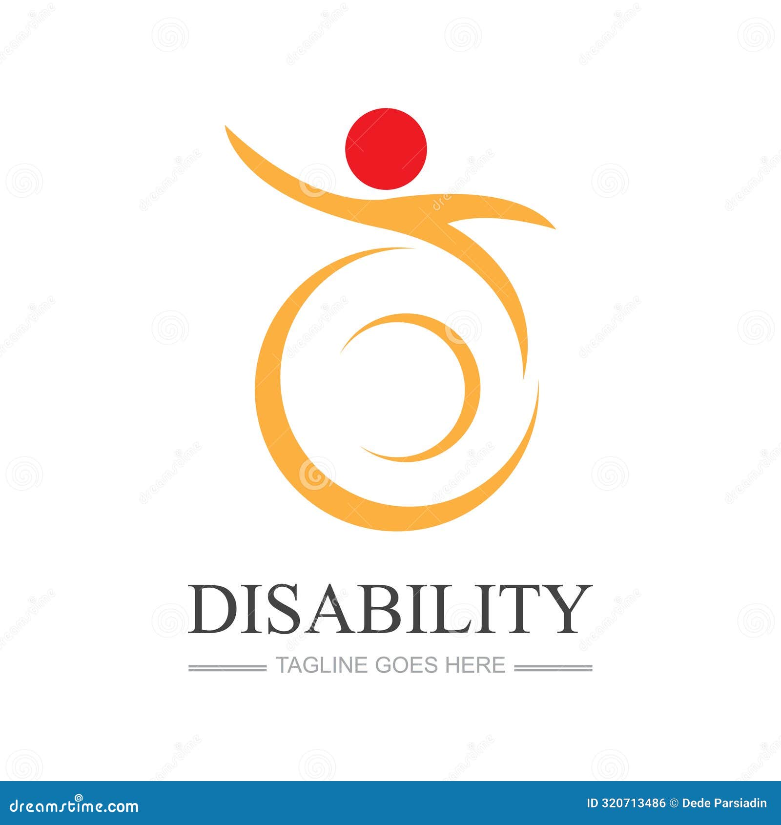 Disability Logo Vector Illustration Design Template Stock Vector ...