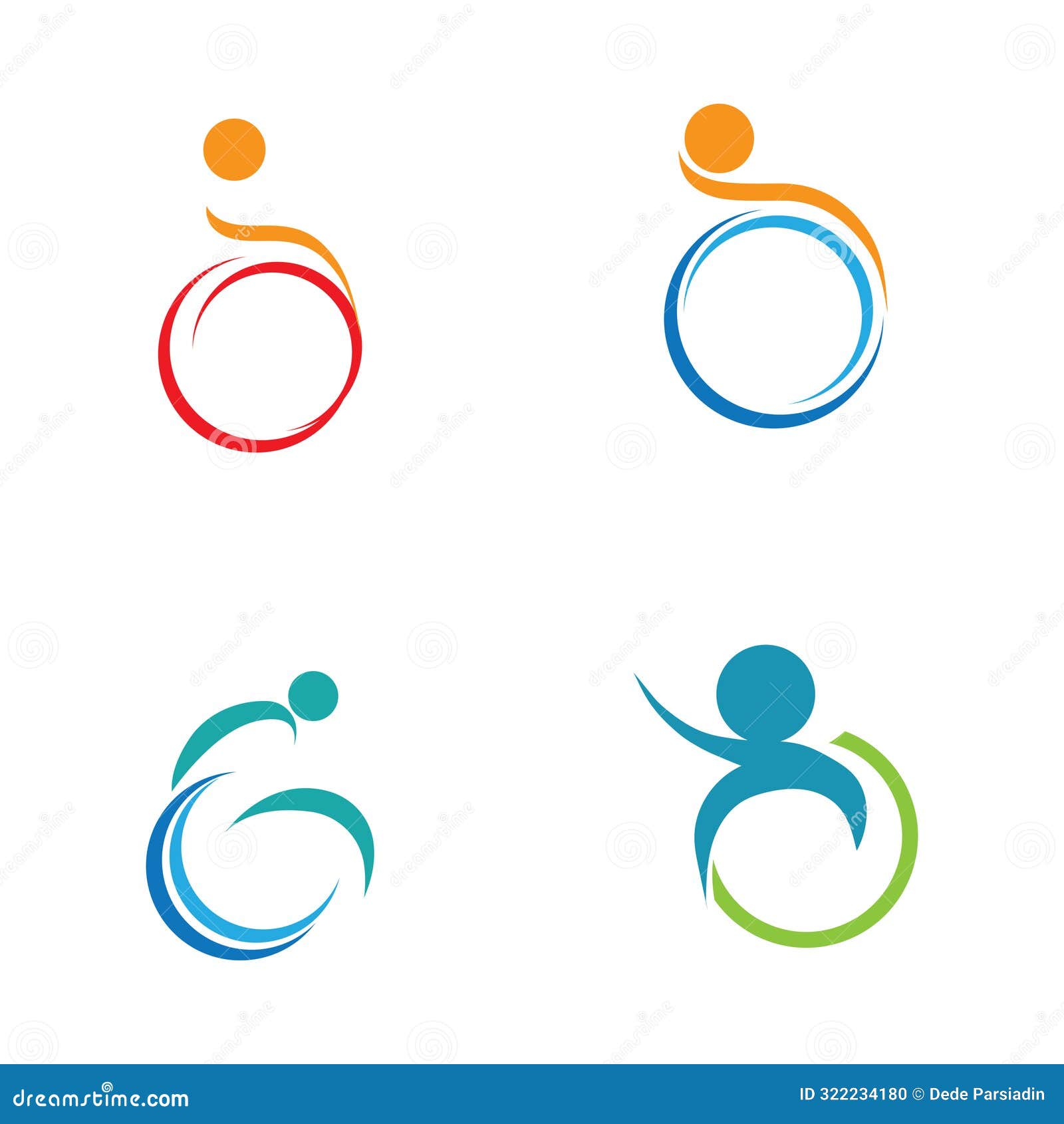 Disability Logo Vector Illustration Design Template Stock Vector ...