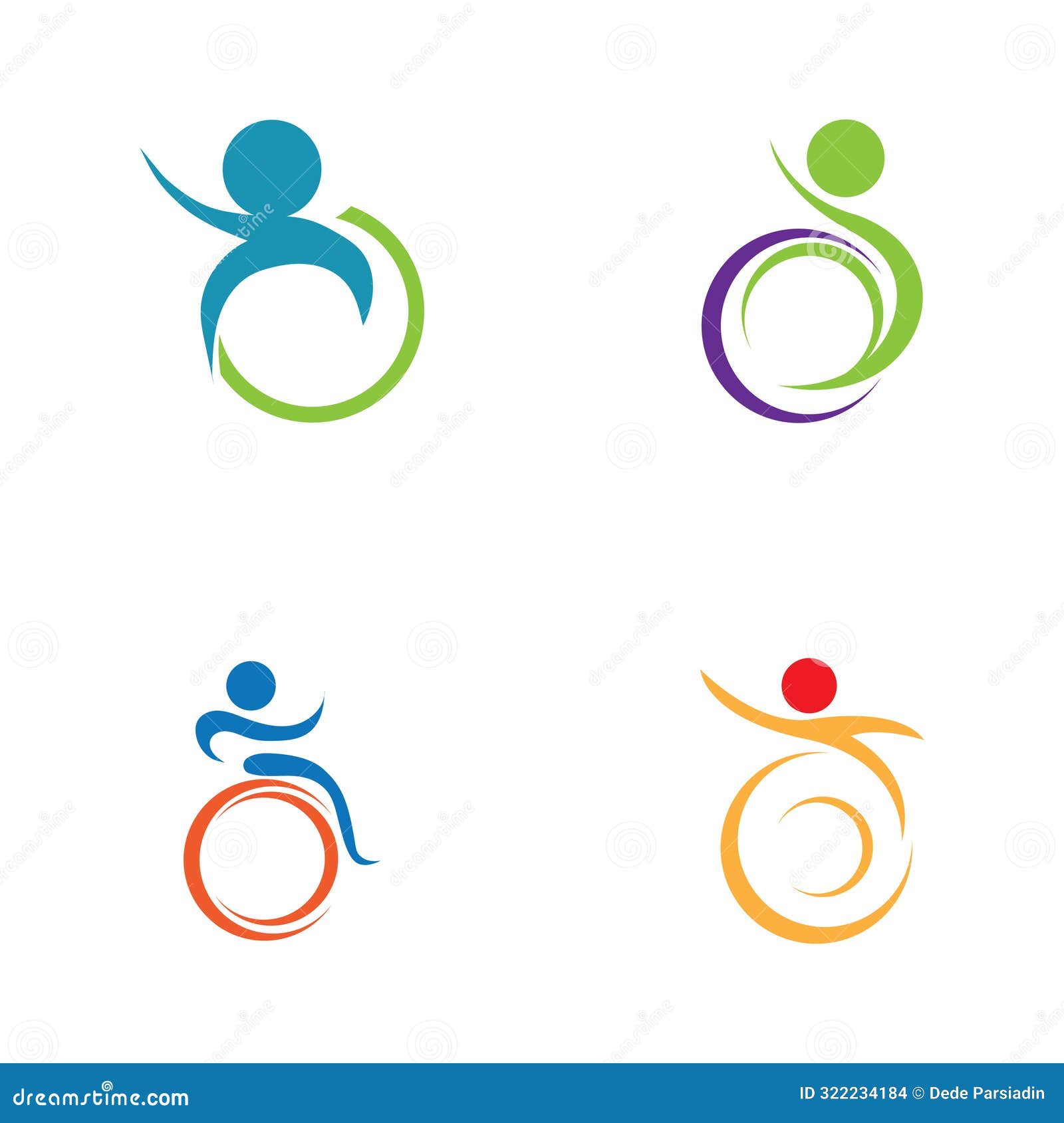 Disability Logo Vector Illustration Design Template Stock Vector ...