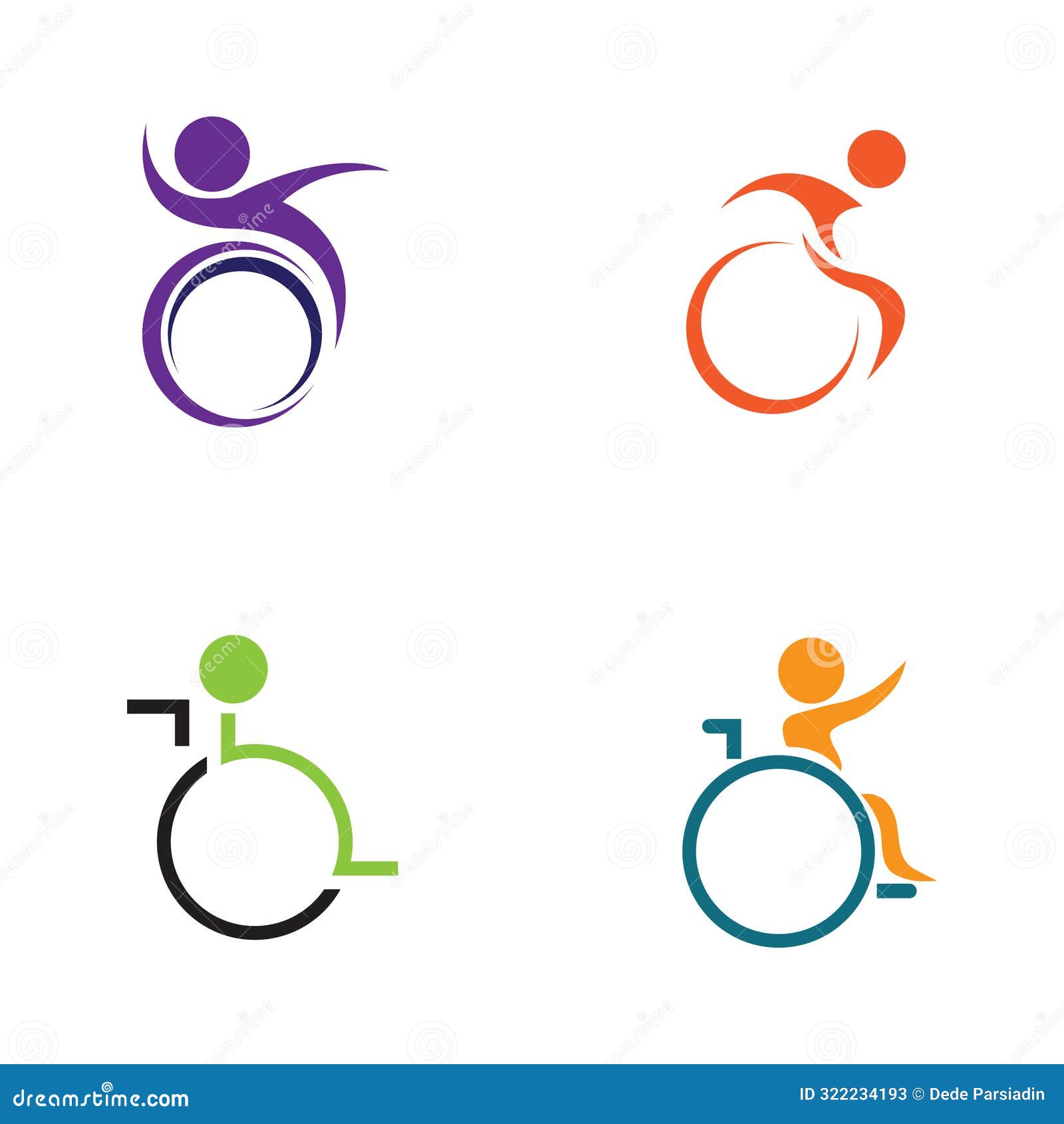 Disability Logo Vector Illustration Design Template Stock Vector ...