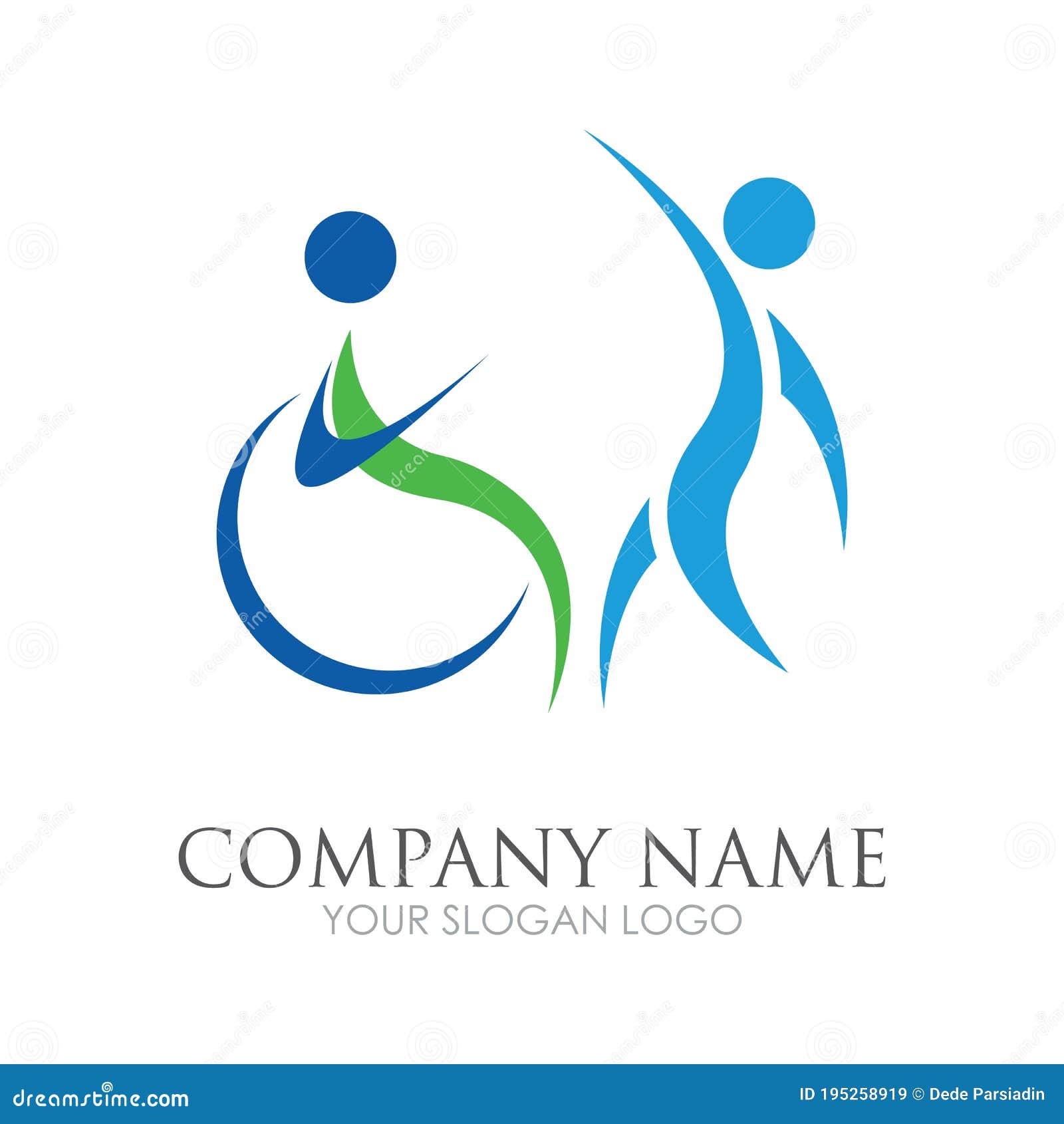 Disability Logo Vector Illustration Design Template - Vector Stock ...