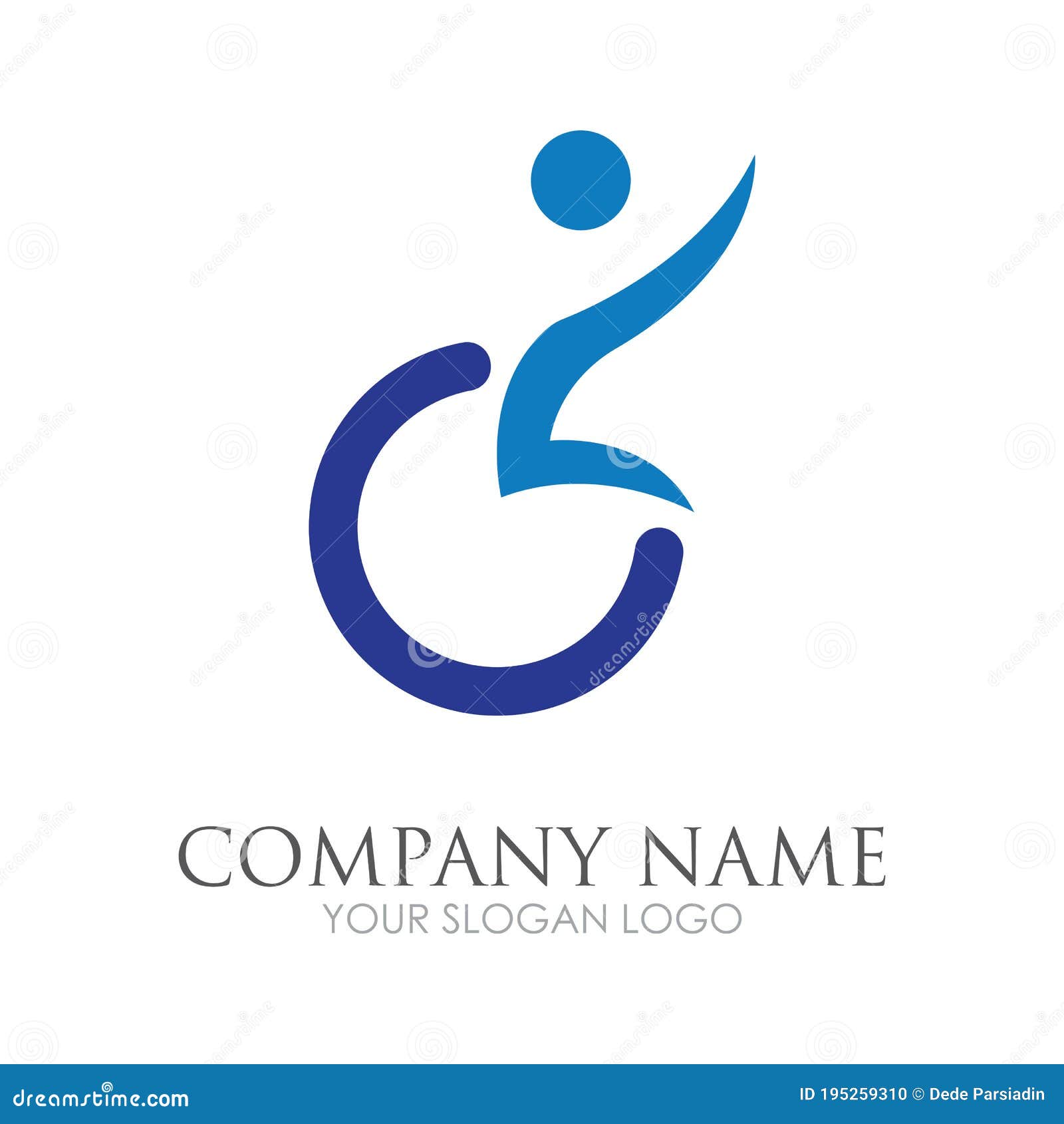 Disability Logo Vector Illustration Design Template - Vector Stock ...