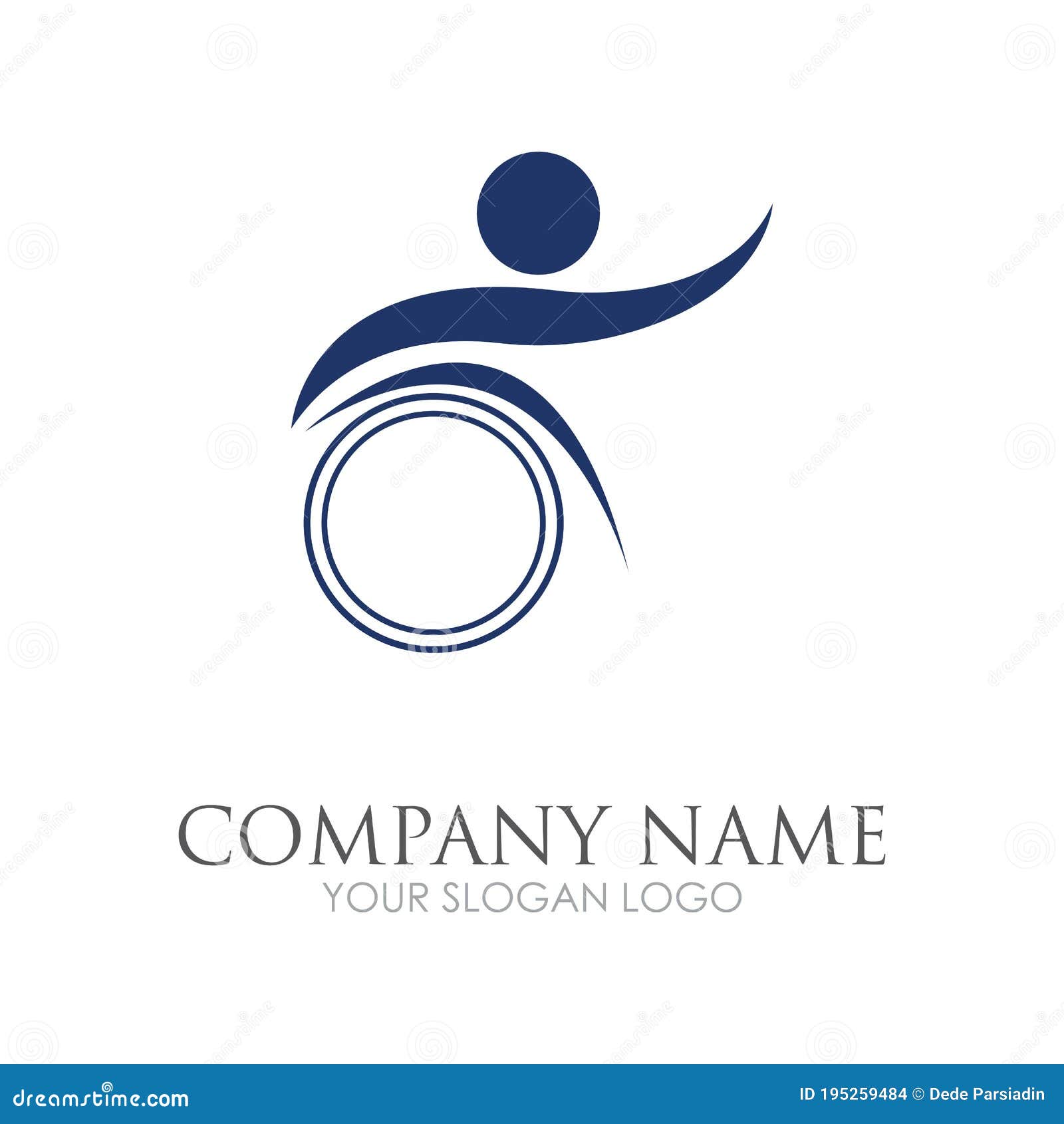 Disability Logo Vector Illustration Design Template - Vector Stock ...