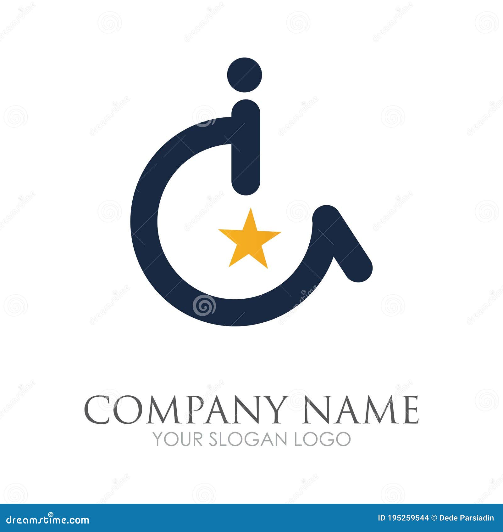 Disability Logo Vector Illustration Design Template - Vector Stock ...