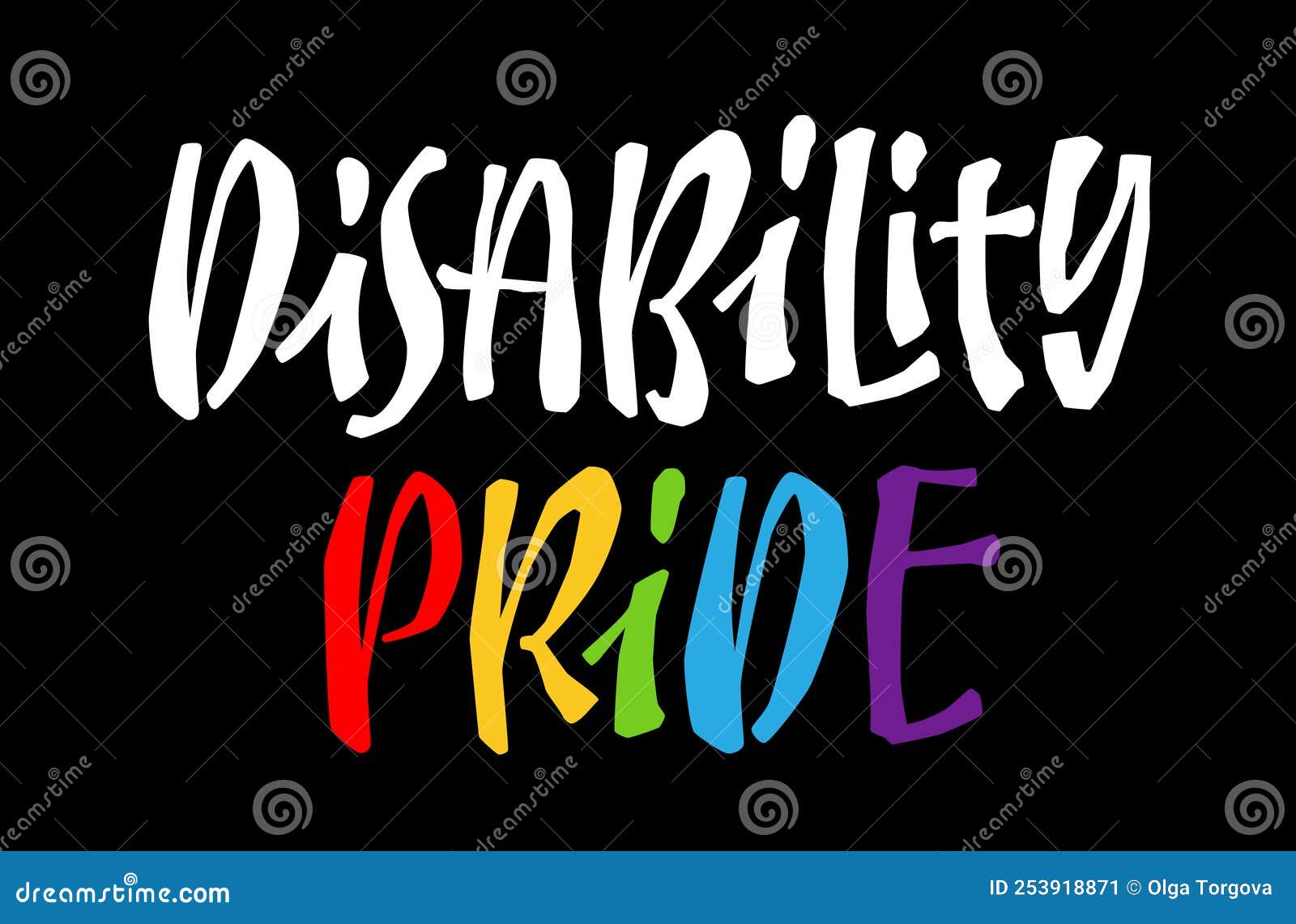 Disability Pride Month. July. Vector Banner Poster. | CartoonDealer.com ...