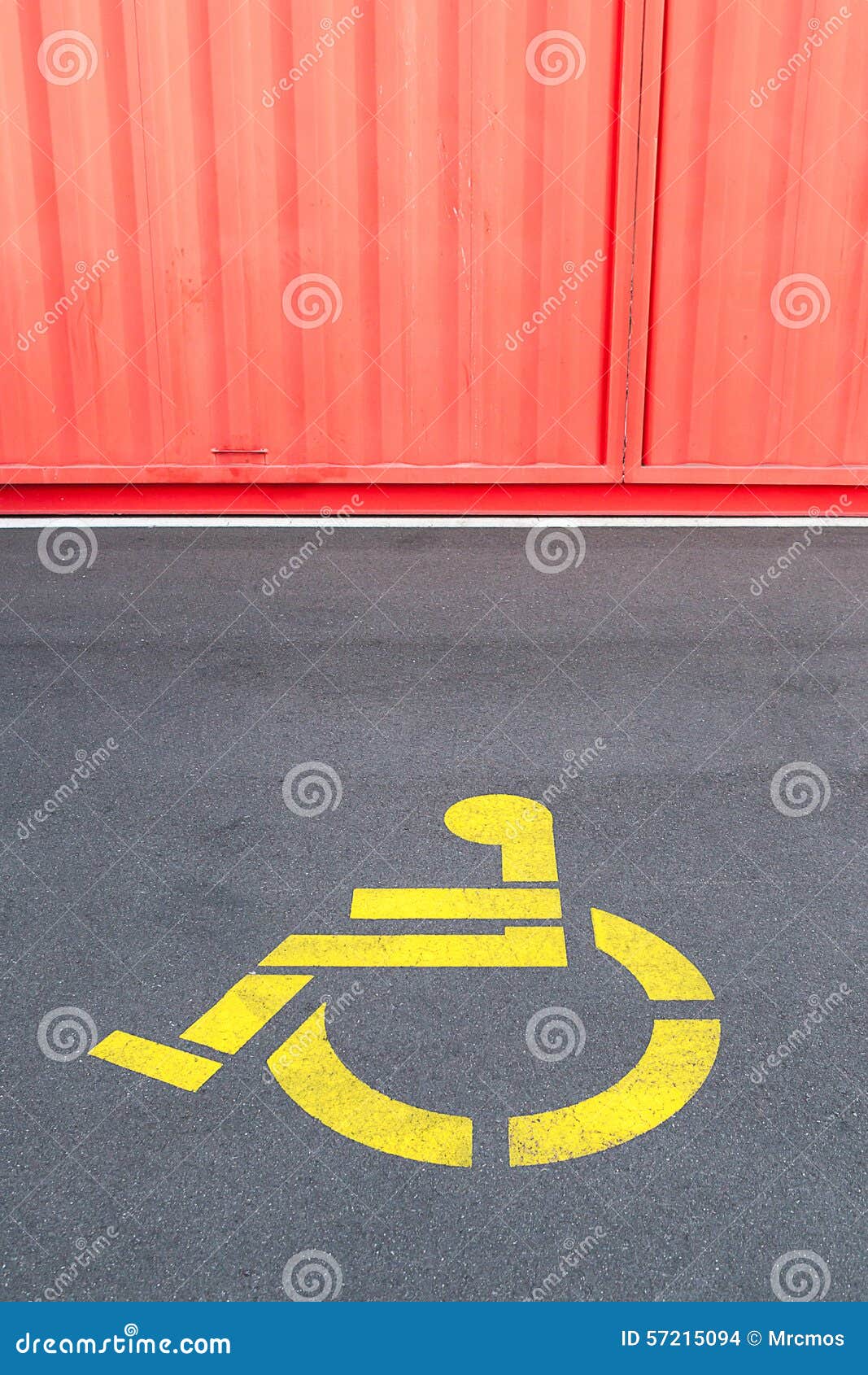 Disability Priority Sign for Wheelchair Using on Concrete Steet Stock ...