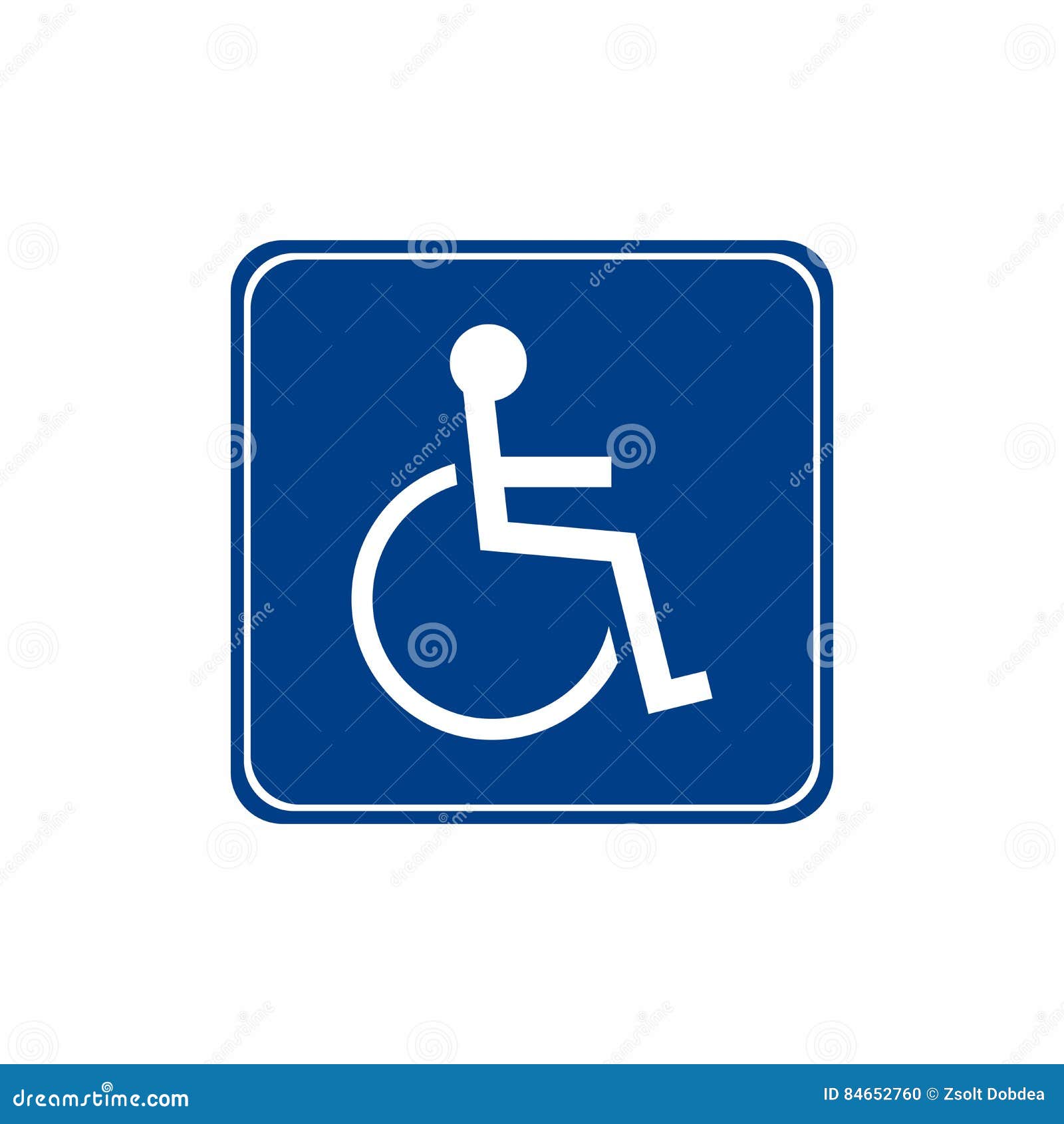 Disability Sign. Disabled Man In A Merry Smiling Wheelchair Vector ...