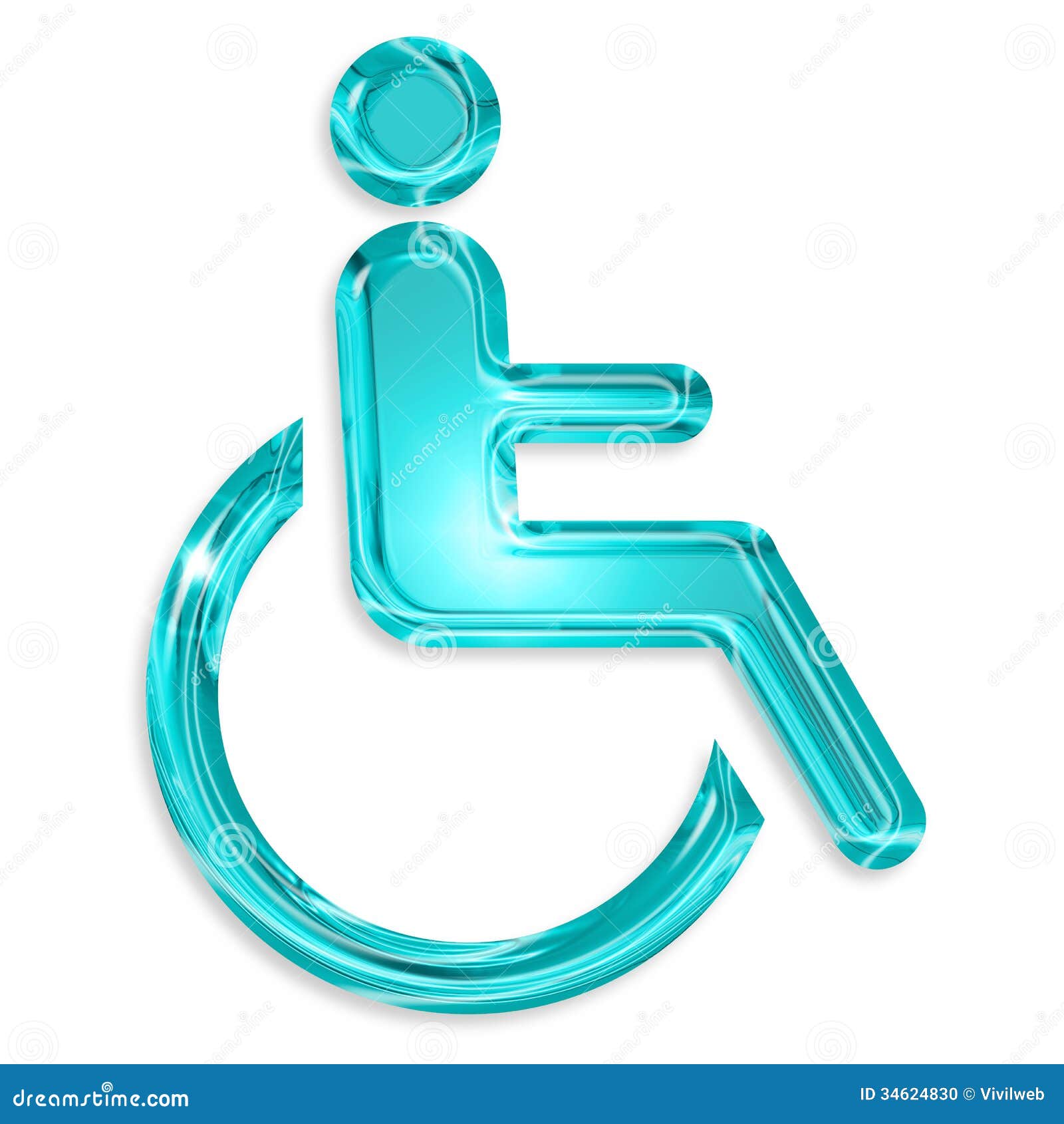 Disability Symbol Cartoon Vector | CartoonDealer.com #37962151