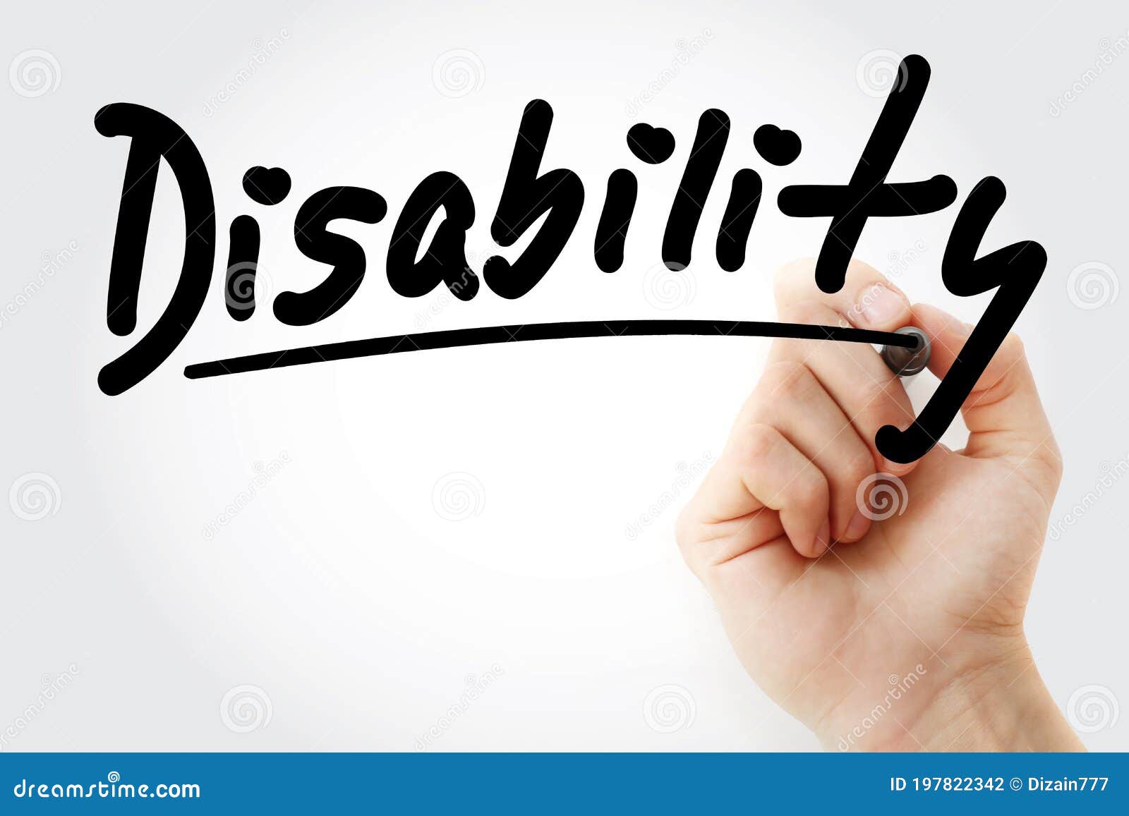Disability Text with Marker Stock Photo - Image of board, insurance ...