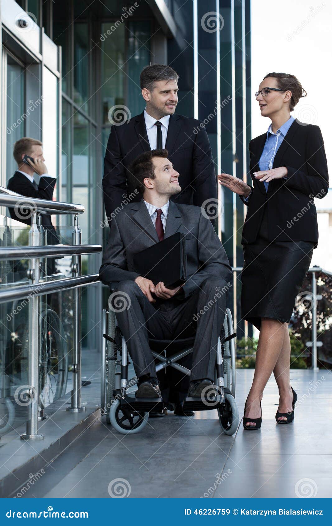 Disability at work stock image. Image of partner, meeting - 46226759