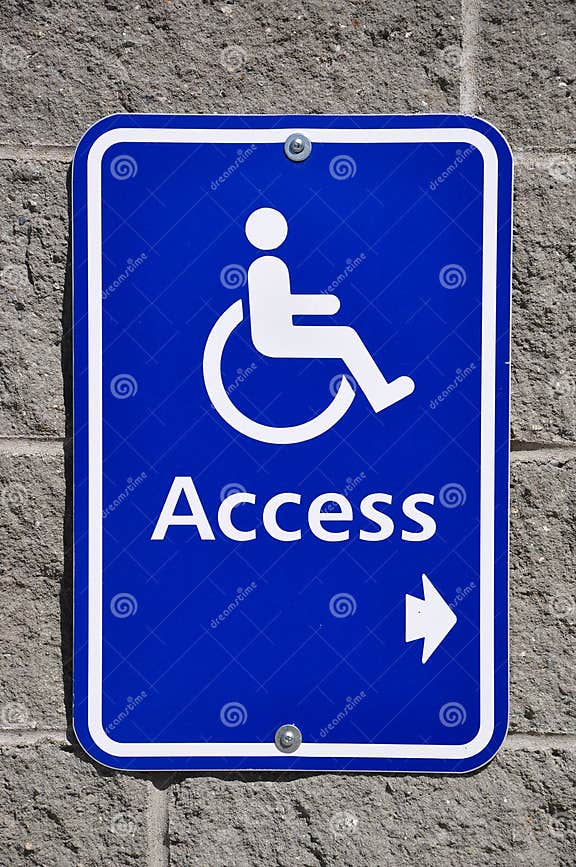 DISABLE ACCESS SIGN stock photo. Image of advice, disable - 21907122