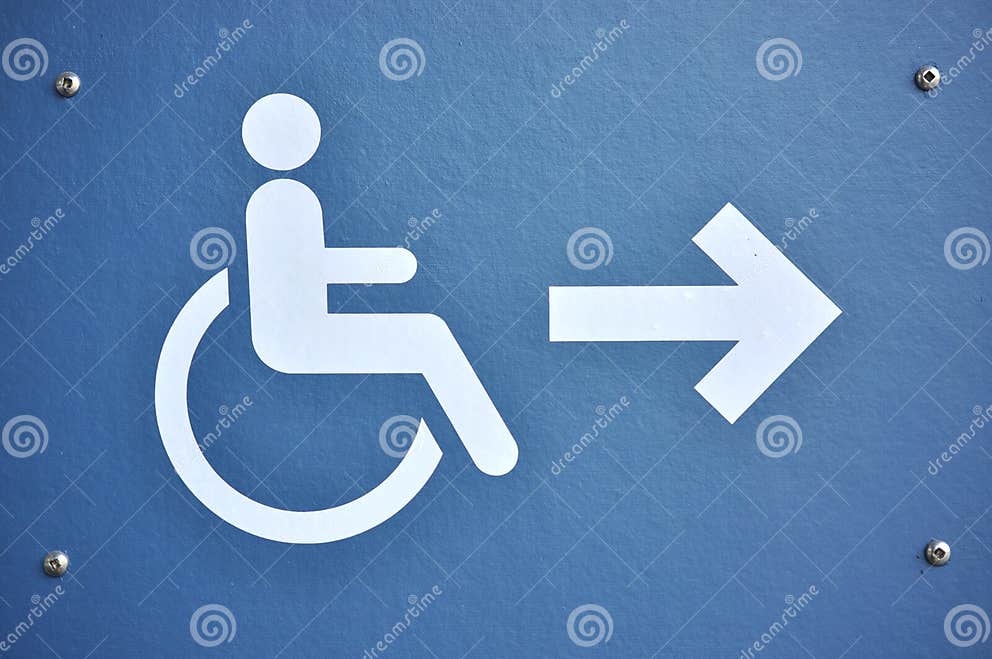 DISABLE ACCESS SIGN stock illustration. Illustration of disable - 27280592