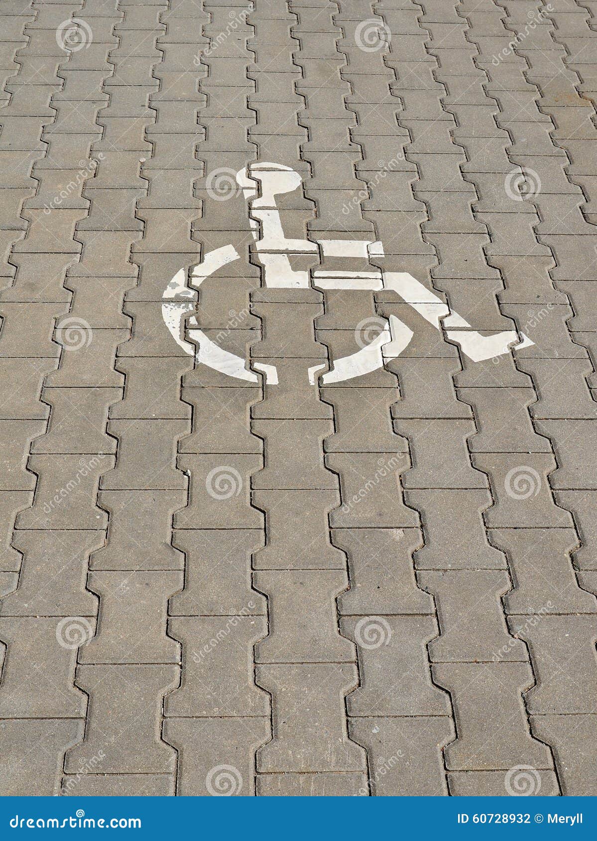 Disable driver sign stock photo. Image of road, parking - 60728932