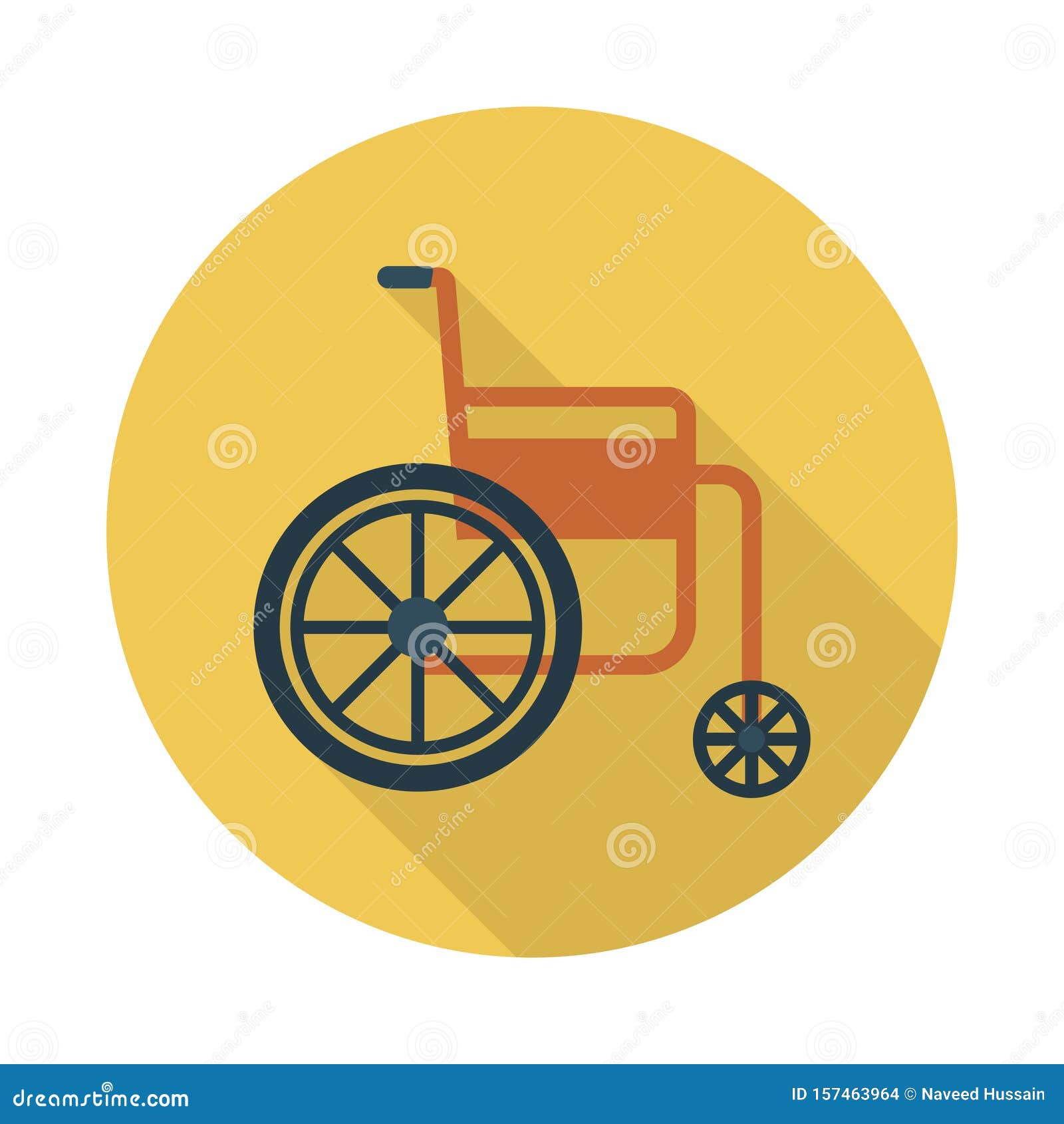Disable flat vector icon stock illustration. Illustration of orthopedic ...