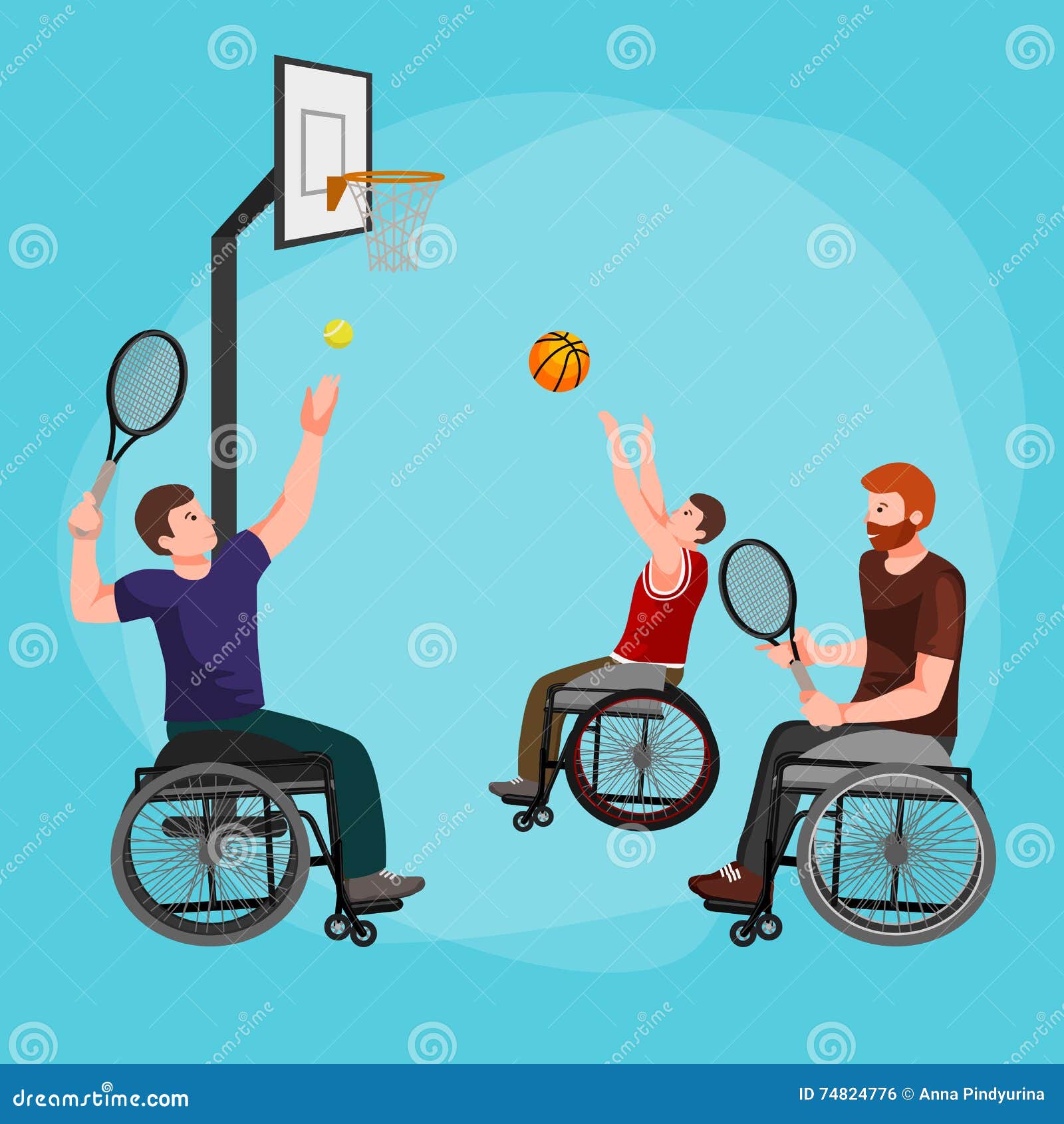 Disable Handicap Sport Paralympic Games Stock Vector - Illustration of ...