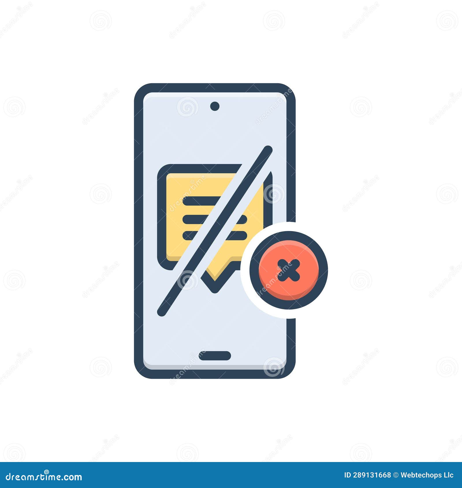 Color Illustration Icon for Disable, Privacy and Unseen Stock ...