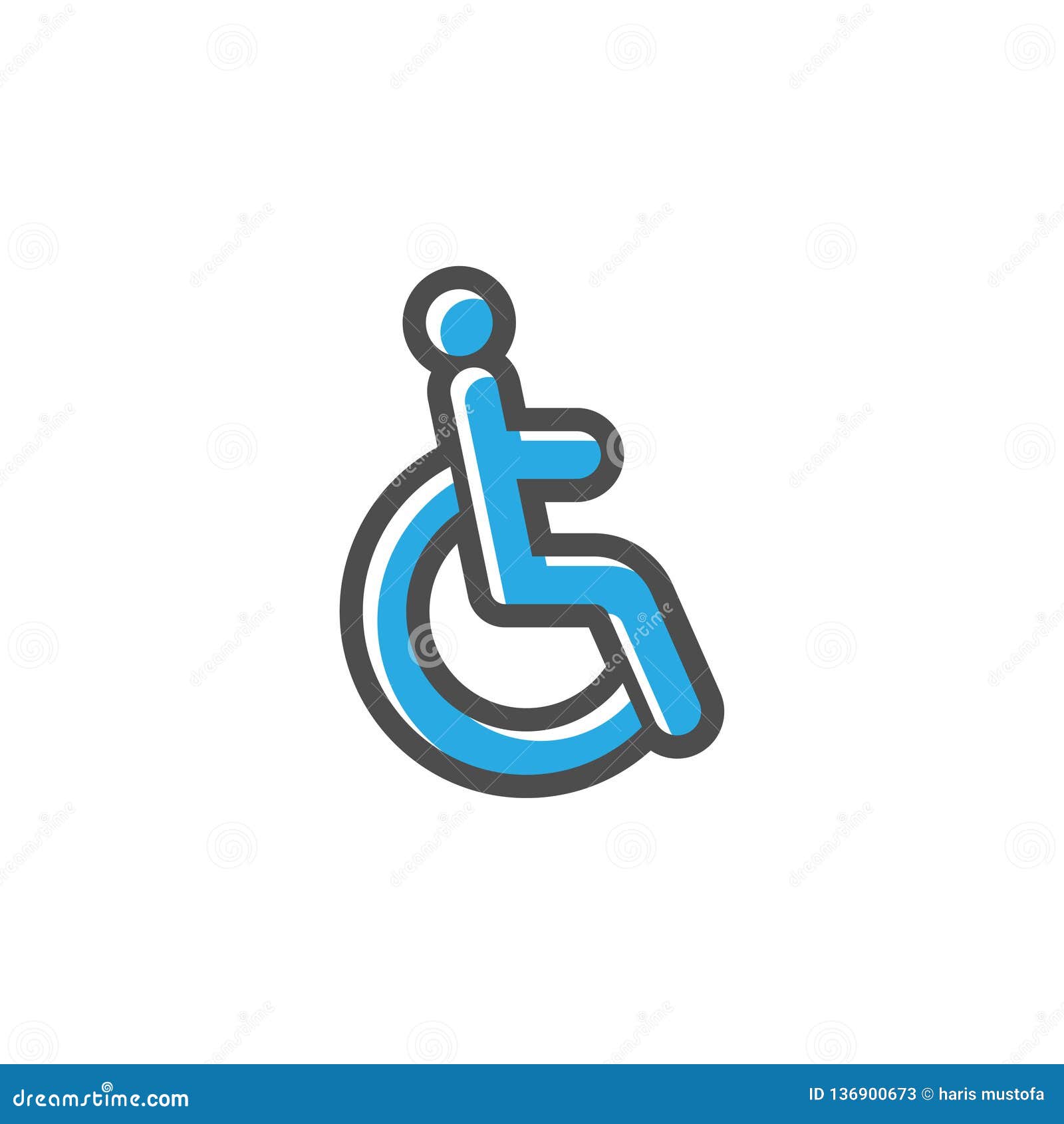 Disable Icon Graphic Design Template Vector Stock Vector - Illustration ...