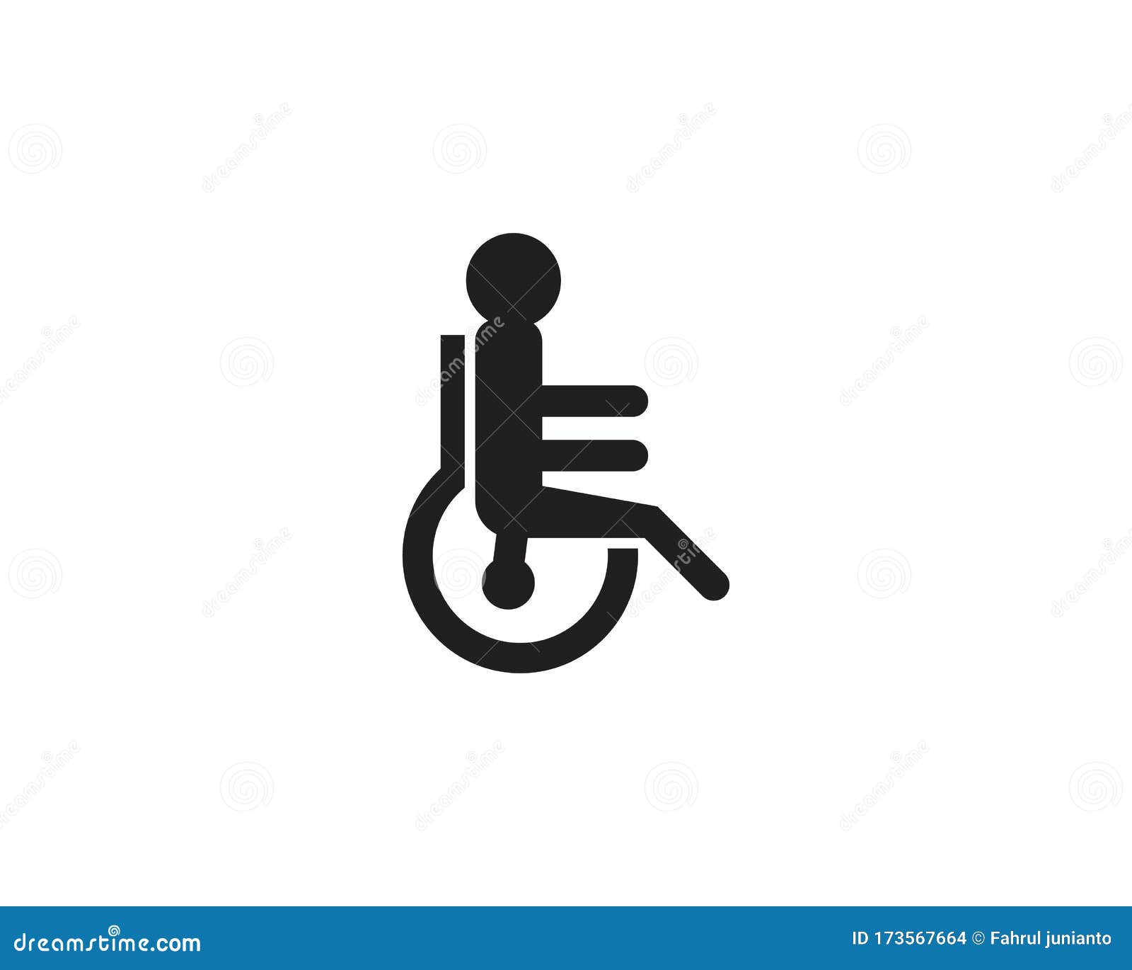 Disable Icon and Symbol Logo Template Vector Stock Illustration ...