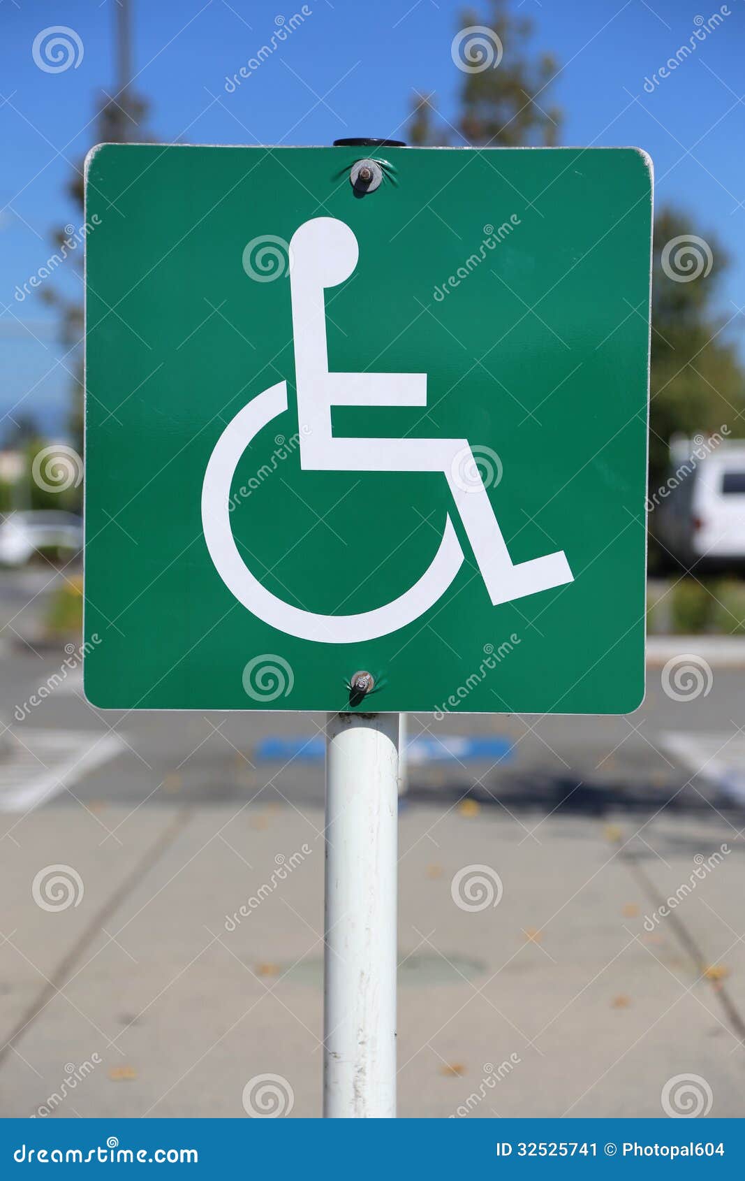 Disable parking sign stock image. Image of used, ruined - 32525741