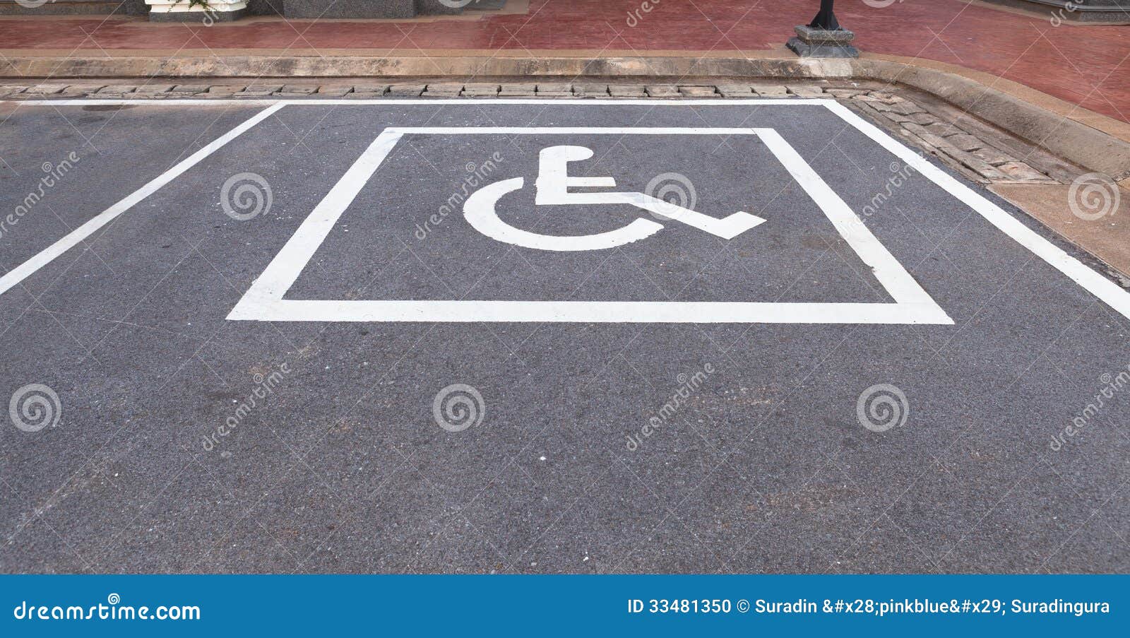Disable Parking Slot in a Park Stock Photo - Image of icon, garage ...