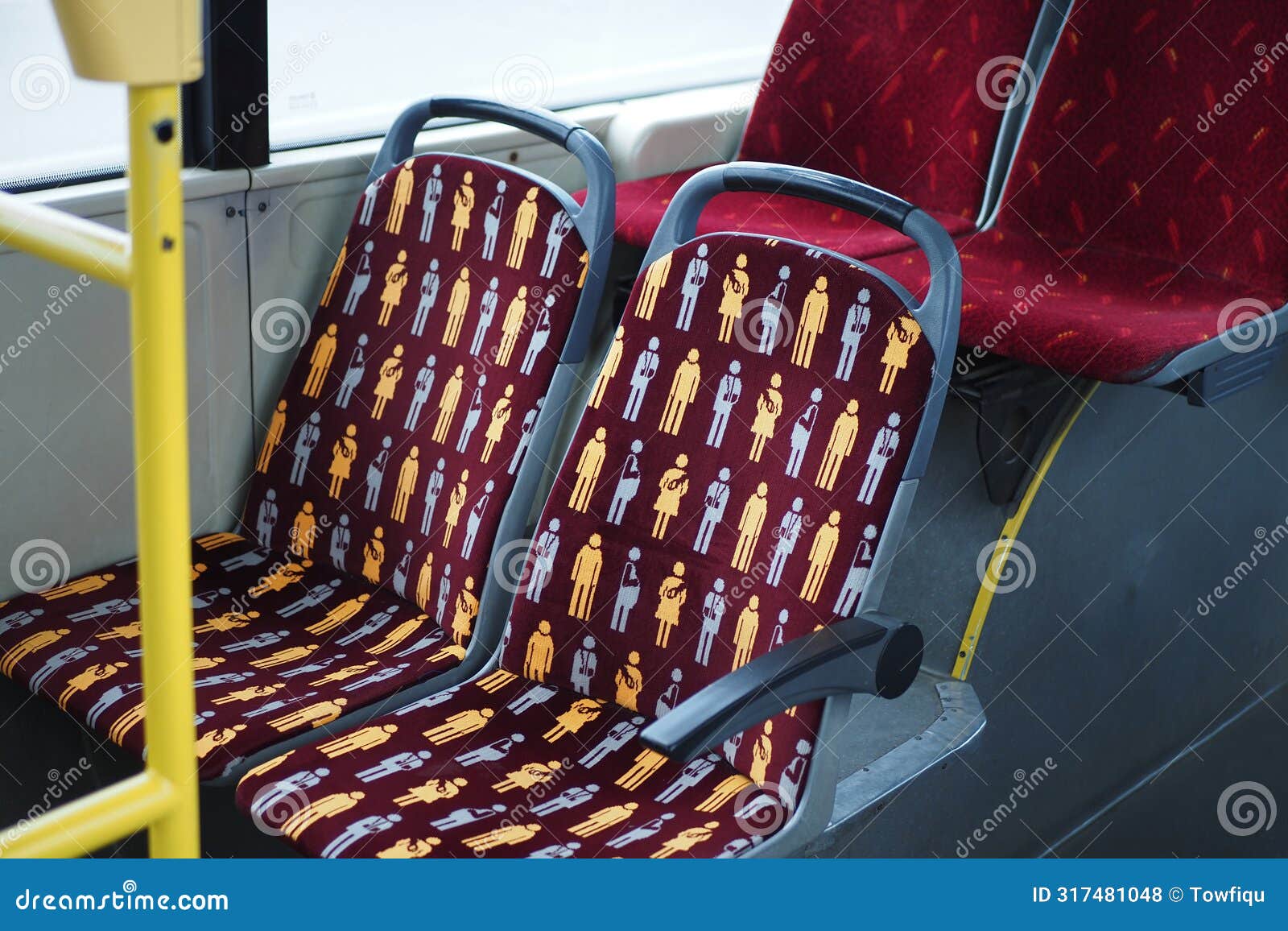 Disable Priority Sit in a Public Bus , Stock Photo - Image of design ...