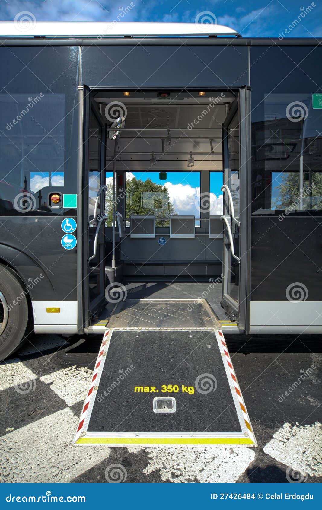 Disable ramp on bus stock photo. Image of equipment, special - 27426484