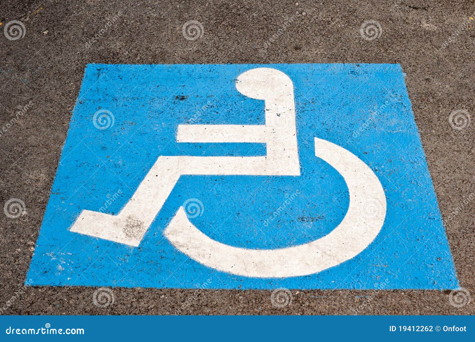 Disable sign stock photo. Image of symbol, asphalt, street - 19412262