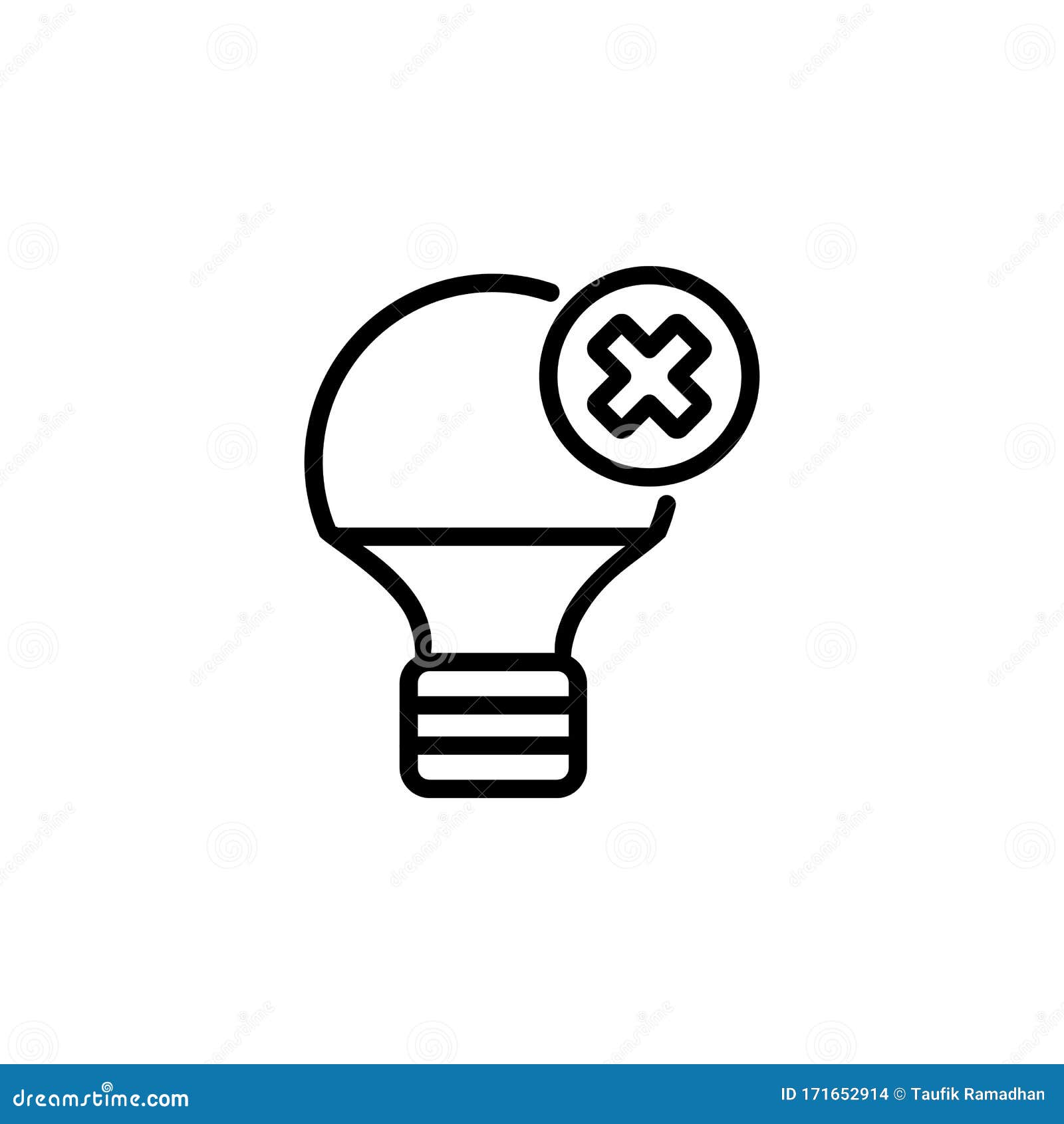 Disable Tips Icon. Perfect for Application, Web, Logo and Presentation ...