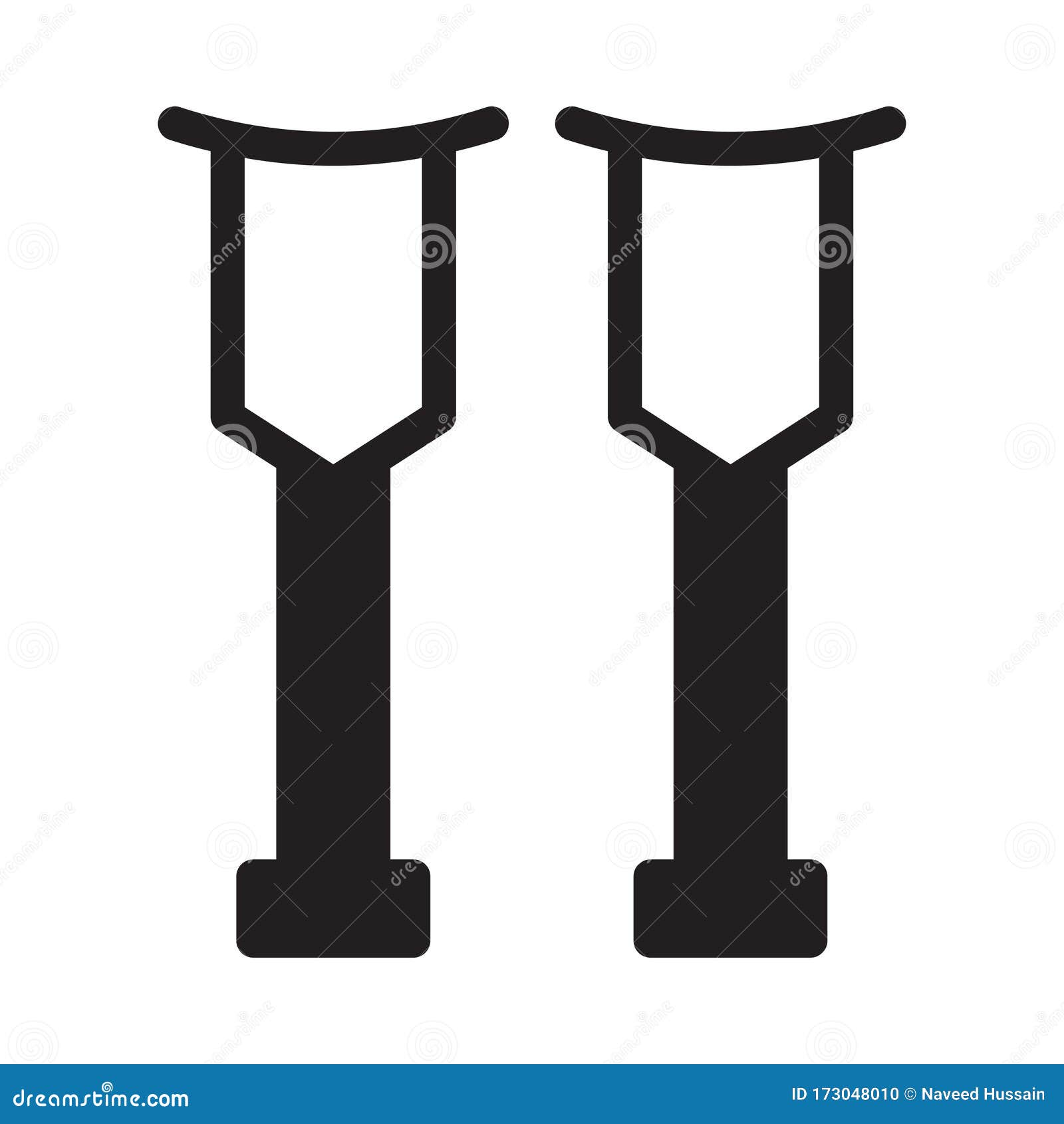 Disable Vector Glyph Flat Icon Stock Vector - Illustration of care ...