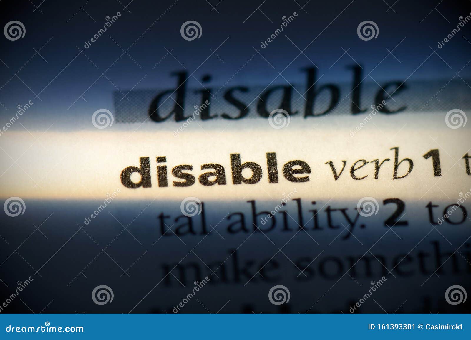 Disable stock image. Image of learn, meaning, language - 161393301