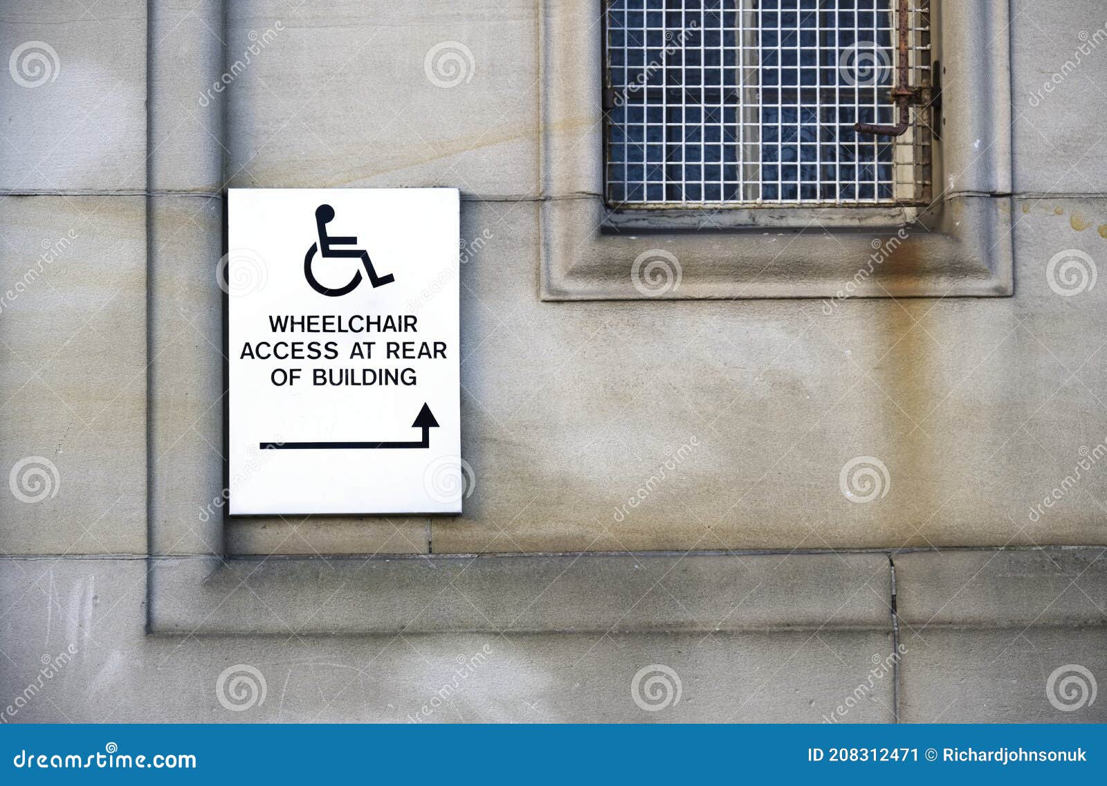 Disabled Accessible Push Button Buzzer for Assistance Sign at Building ...