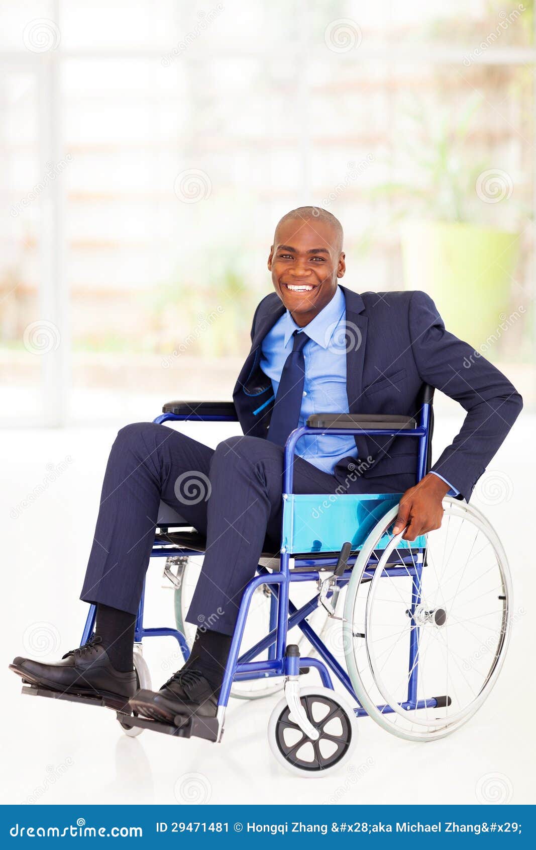 Disabled African Businessman Stock Image - Image of american, dressed ...