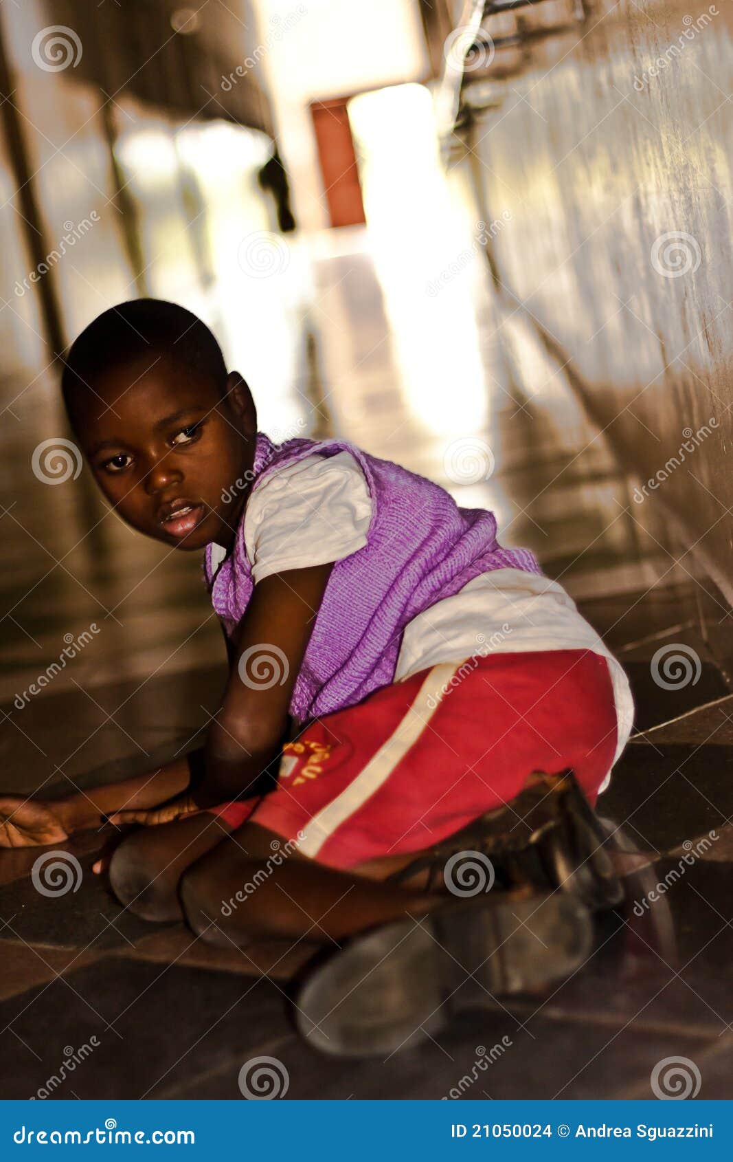 Disabled African Child in the Clinic Editorial Stock Image - Image of ...