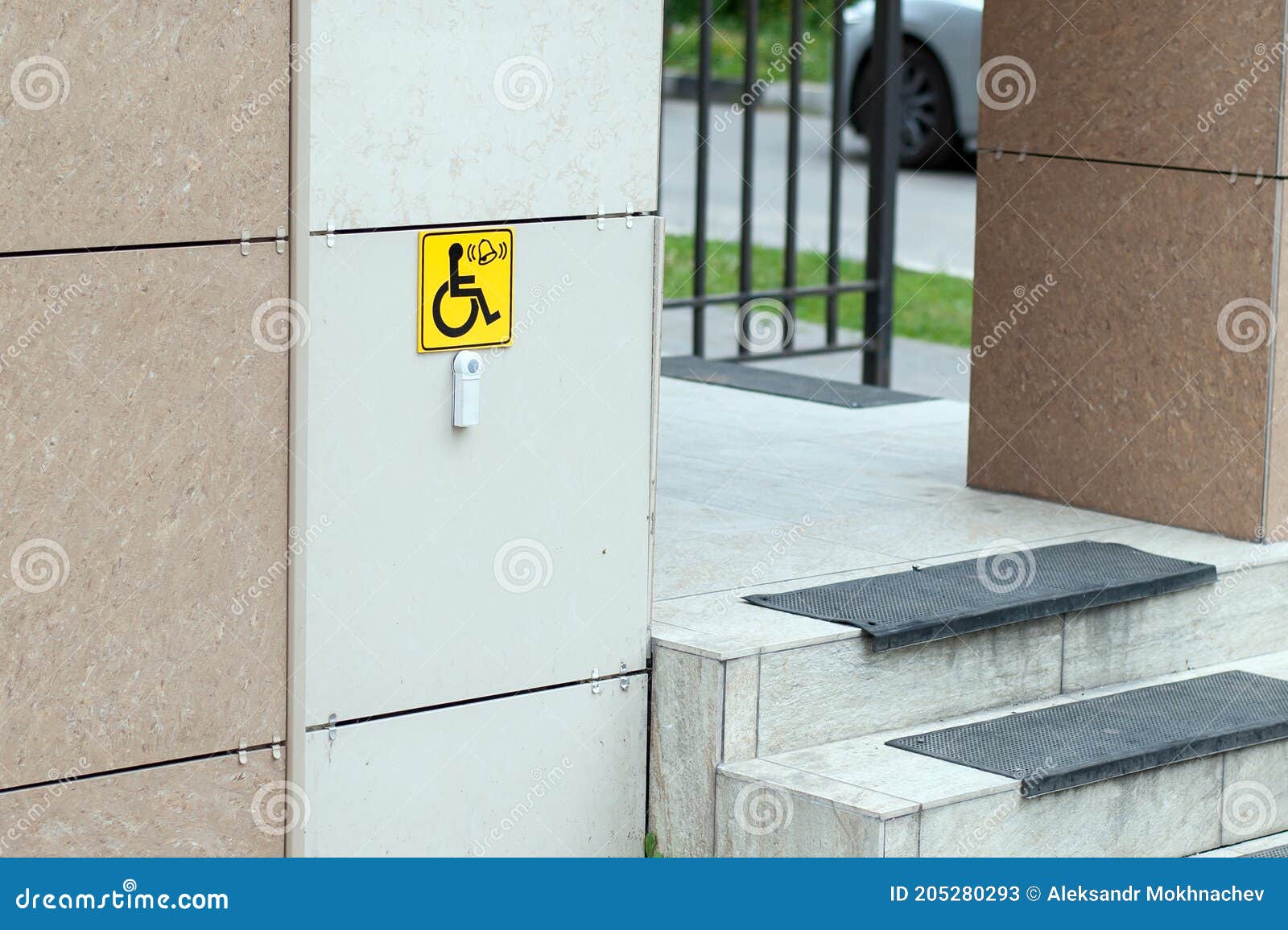 Disabled Assistance Button. Help for the Disabled in the City Stock ...