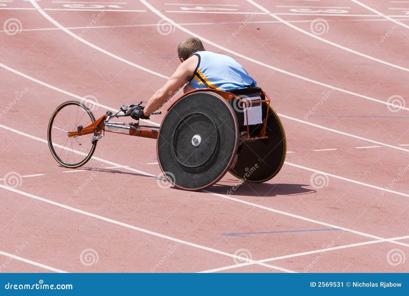Disabled Athlete stock image. Image of handicapped, lanes - 2569531