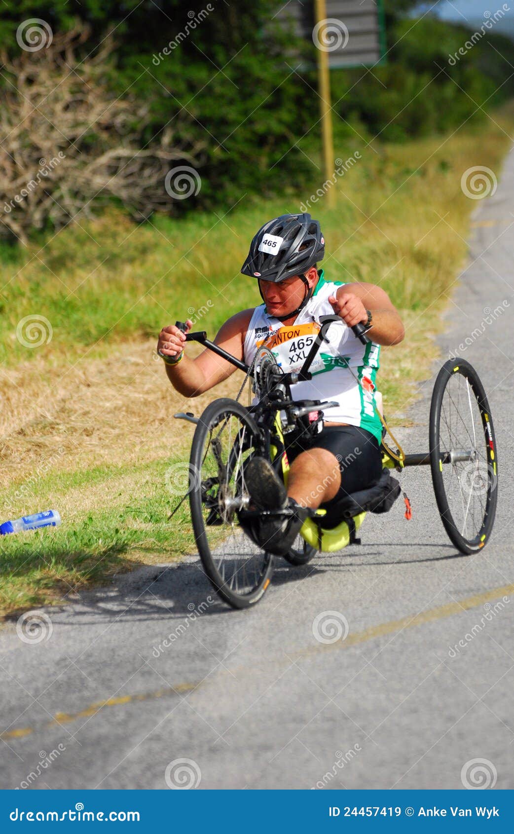 Disabled Athlete at Ironman Editorial Stock Image - Image of elizabeth ...