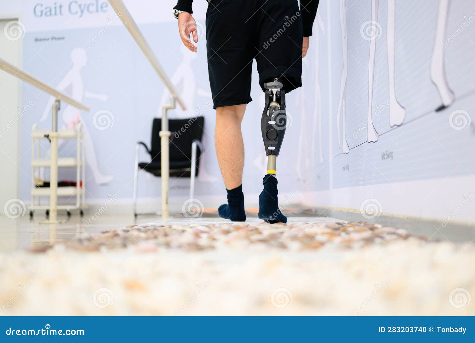 Disabled Athlete Patient with Physical Disability Doing Exercise Stock ...