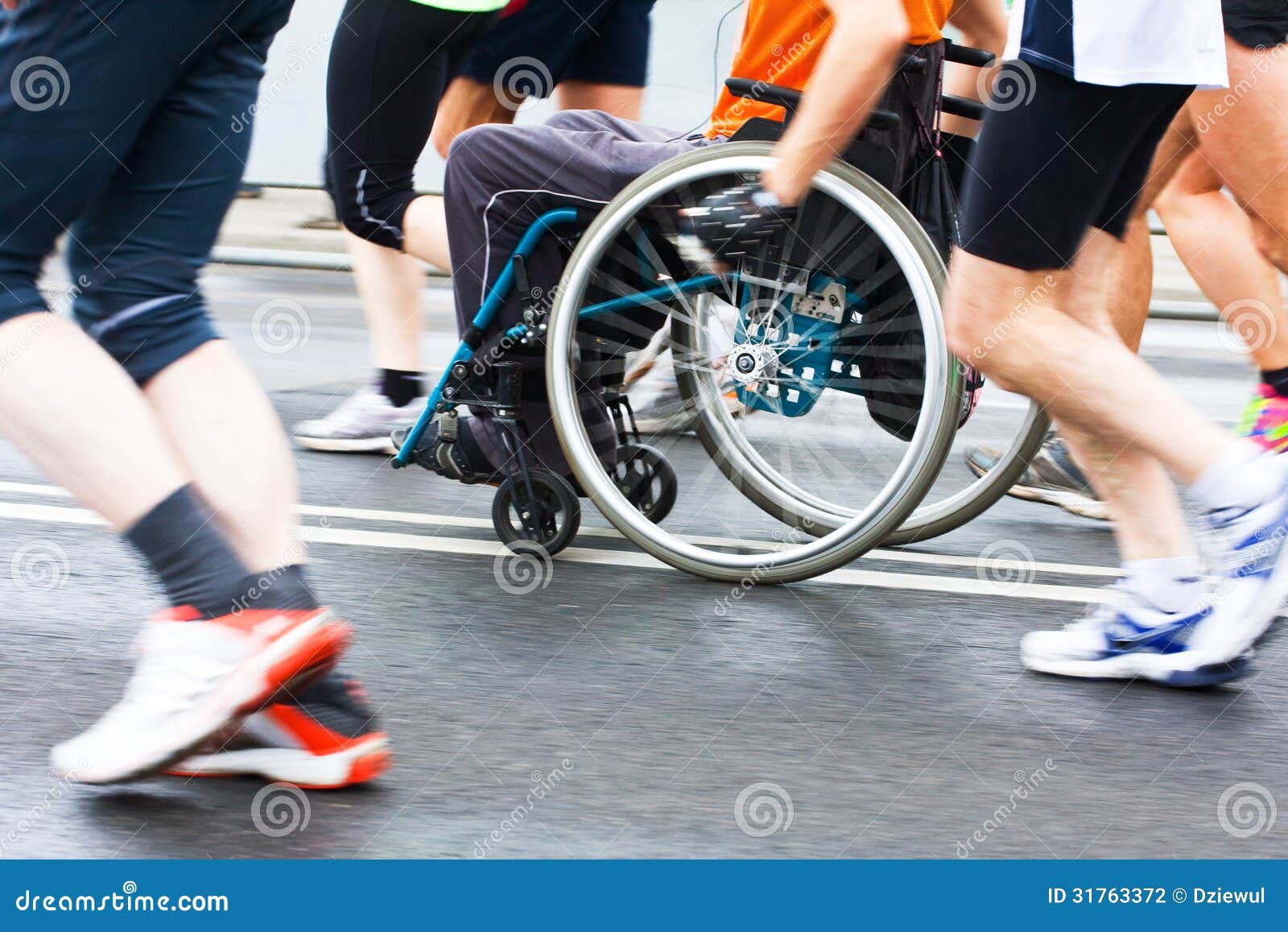 Disabled Athlete in a Sport Wheelchair Stock Photo - Image of ...