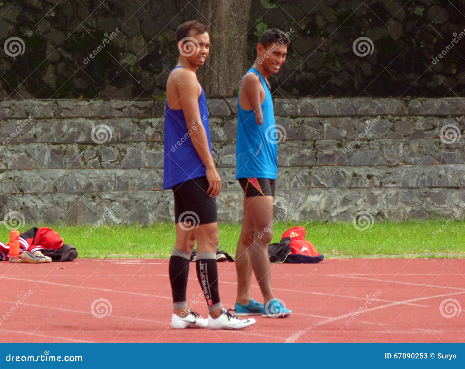 Disabled athletes editorial stock photo. Image of train - 67090253