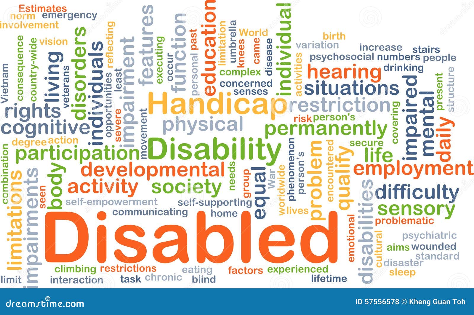 Disabled Background Concept Stock Illustration - Illustration of living ...