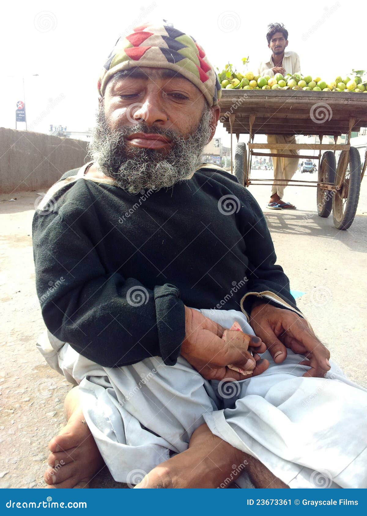 Disabled Beggar on Streets of Karachi, Pakistan Editorial Photo - Image ...
