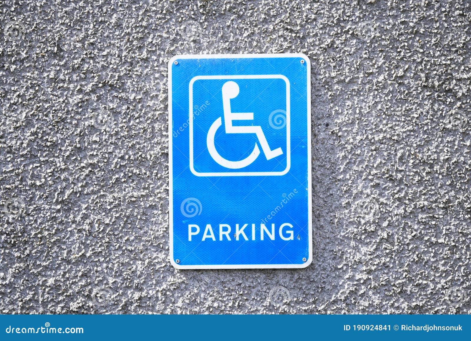 Disabled Blue Badge Holder Parking Sign for Driver Stock Image - Image ...
